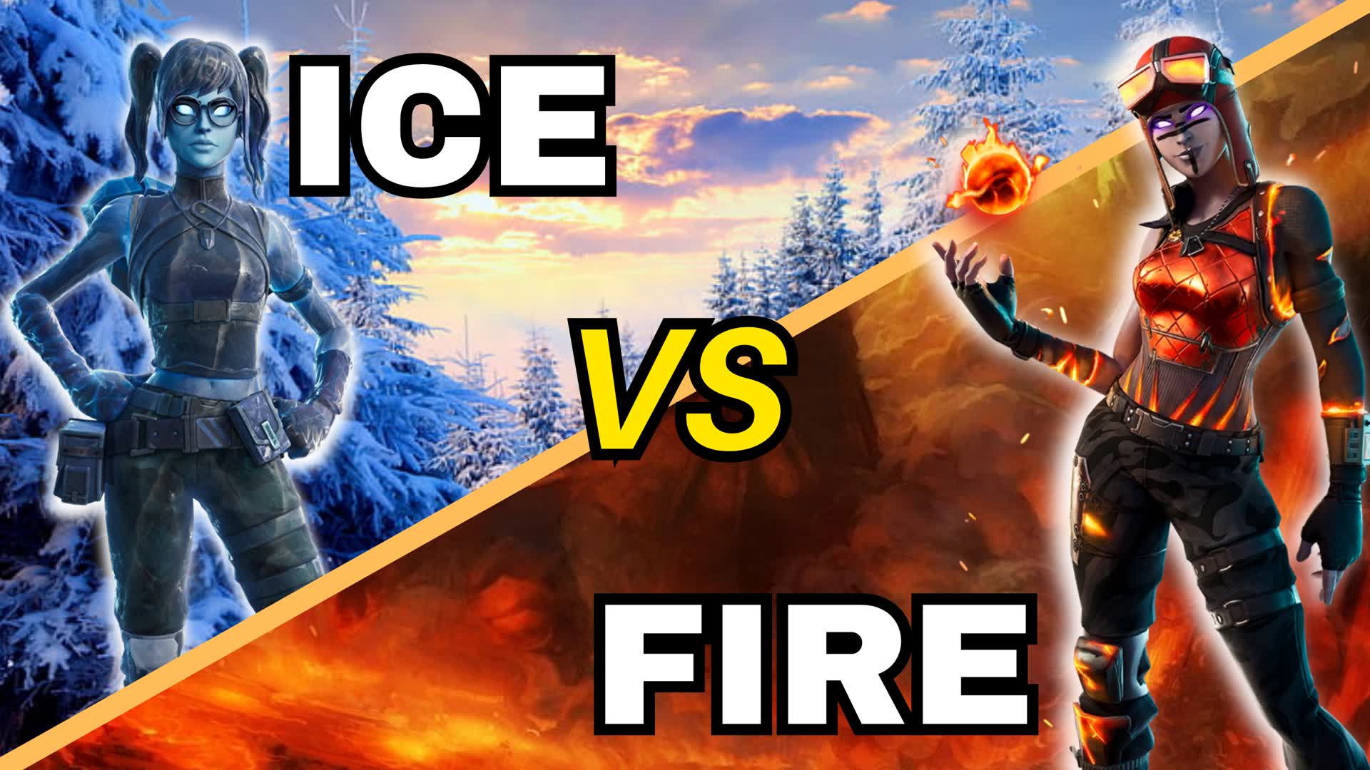 ICE VS FIRE 9756-2168-4920 by mitom - Fortnite Creative Map Code ...