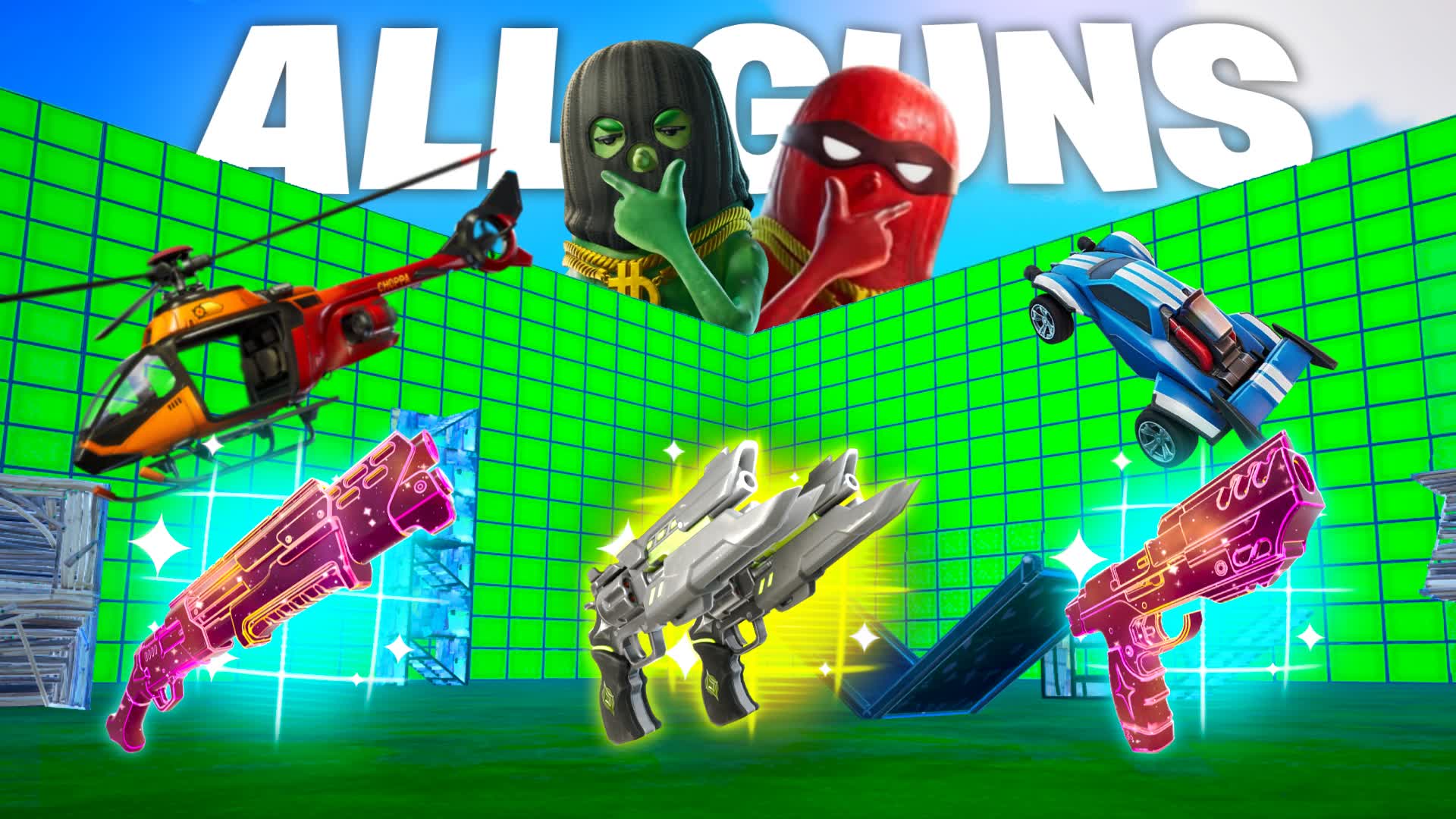 1V1 ALL GUNS & ALL VEHICLES 5267-7514-5426 by dral - Fortnite Creative Map Code - Fortnite.GG