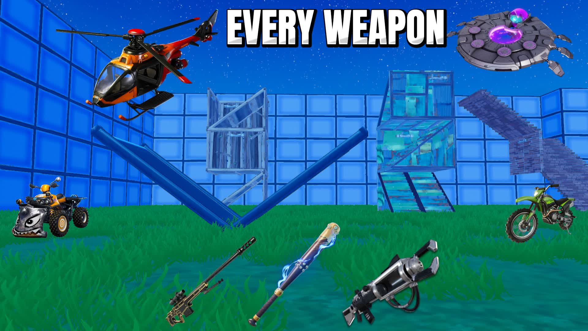 1v1 EVERY WEAPON 0793-5930-9240 by b0bbyszn - Fortnite Creative Map Code - Fortnite.GG