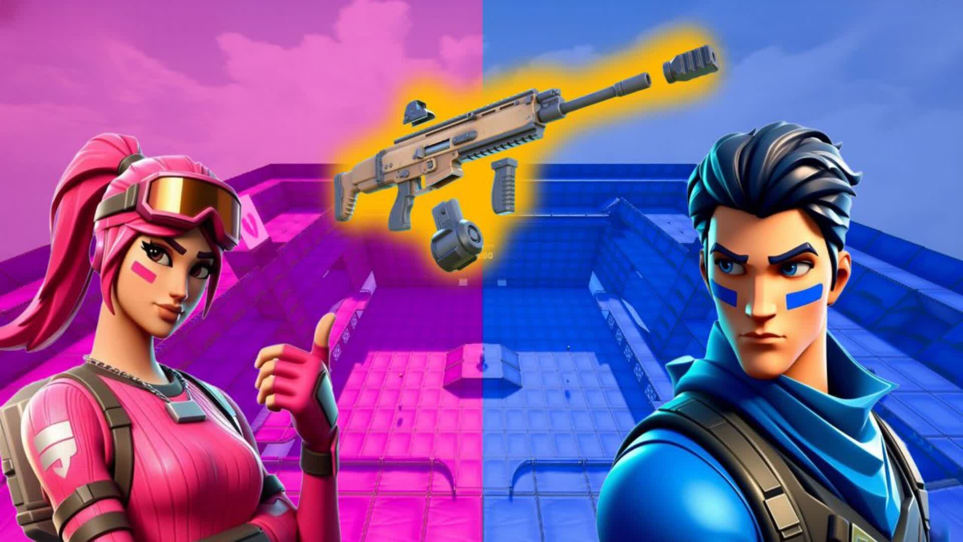 PINK VS BLUE BATTLE 8303-9381-7383 by jo2 - Fortnite Creative Map Code ...