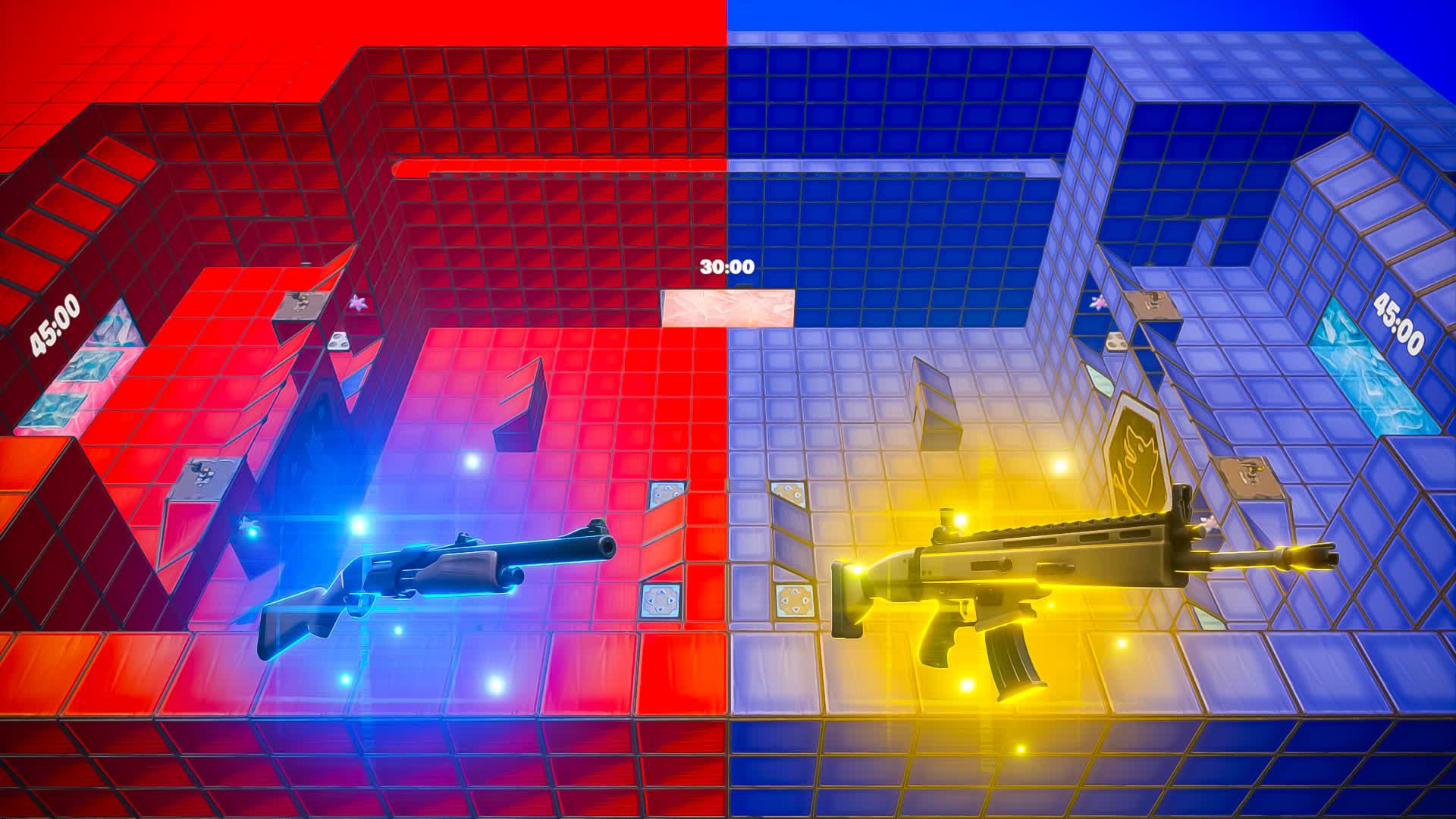 MEGA RED VS BLUE🔴🔵 2524-3289-4415 by stbcreativemaps - Fortnite ...