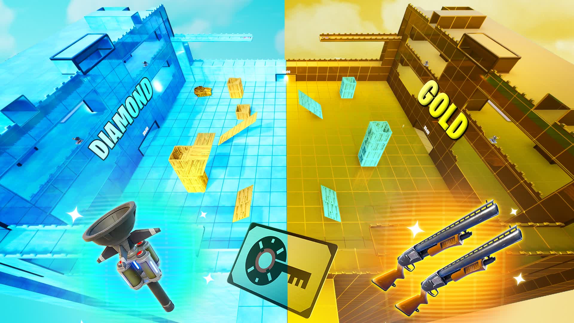 💎DIAMOND vs GOLD🏆 3748-0551-9385 by tomato - Fortnite Creative Map Code ...