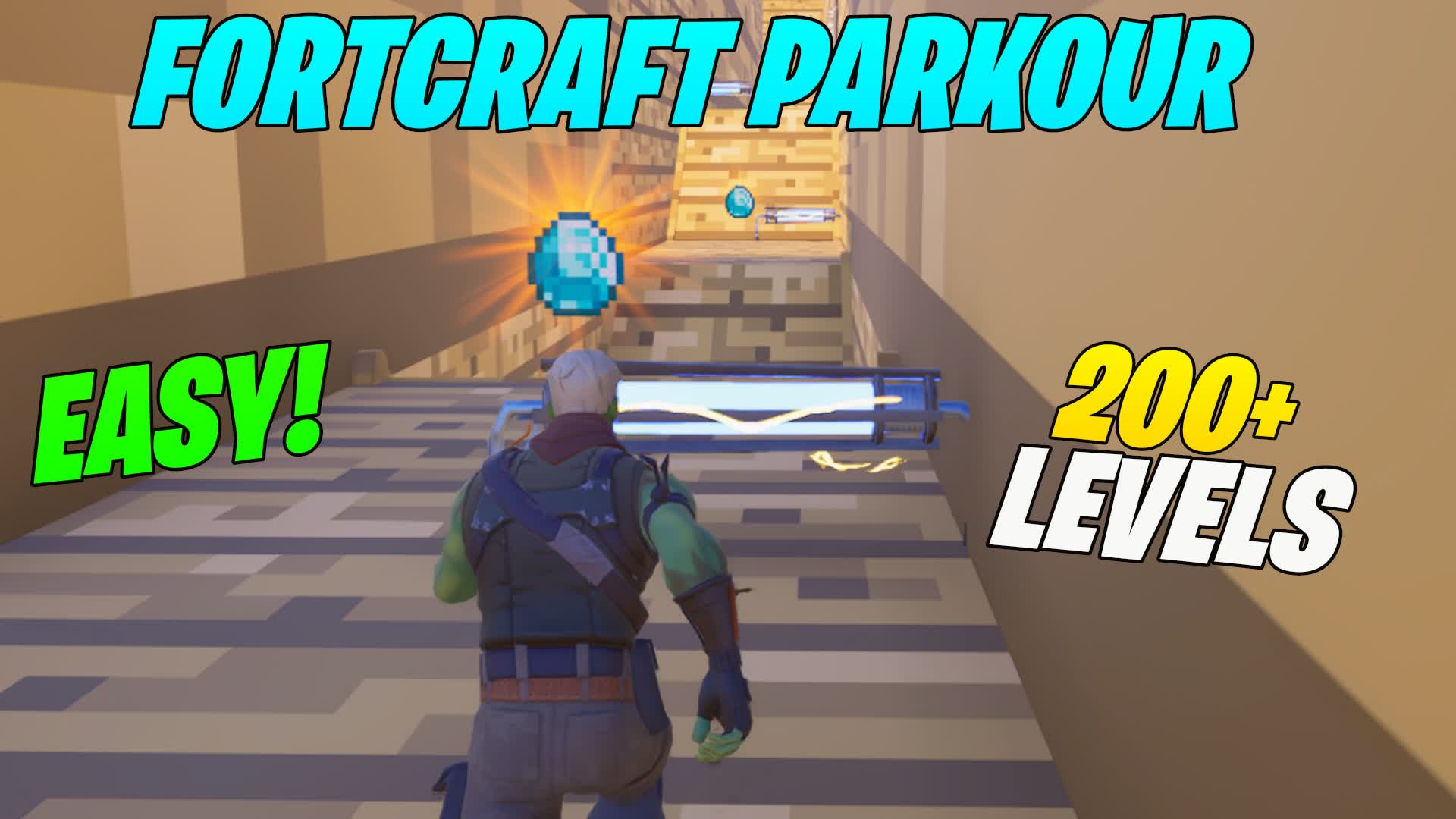 FORTCRAFT DEFAULT PARKOUR 200+ 9883-0103-8359 by shbu - フォートナイト