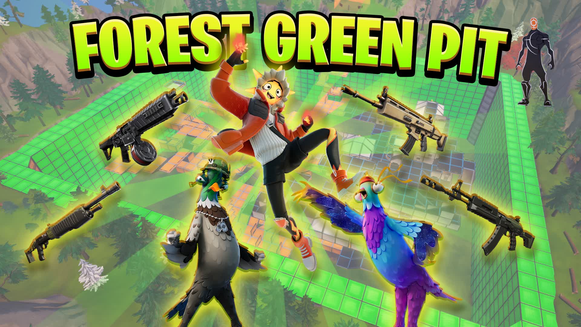 🟢 FOREST GREEN PIT 🌲 2733-9690-8706 by alphadevs_studio - Fortnite ...