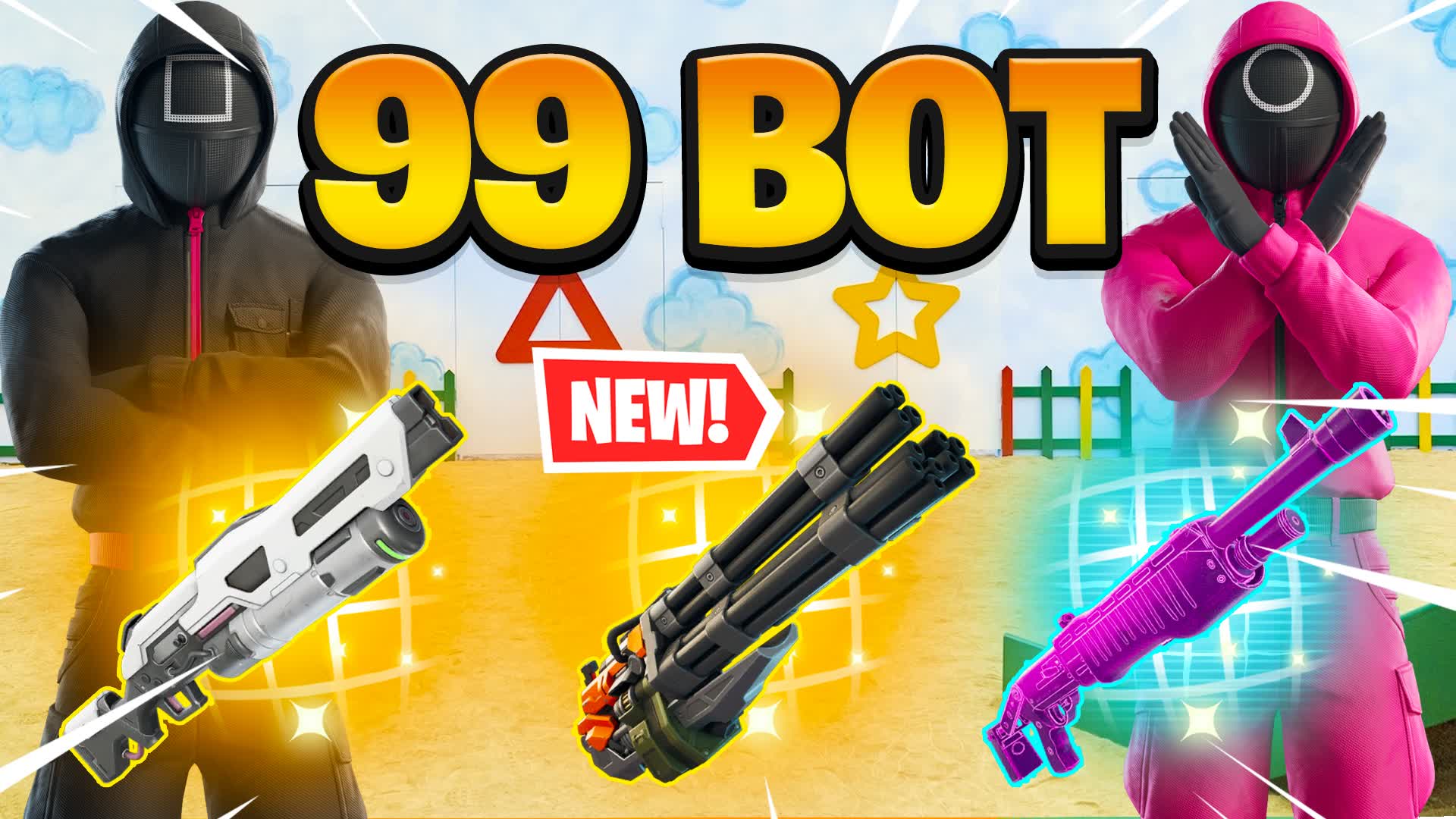 🎯 SQUID GAME 99 BOT ROYALE 🏆 2933-3684-5858 by aura-sv - Fortnite Creative Map Code - Fortnite.GG