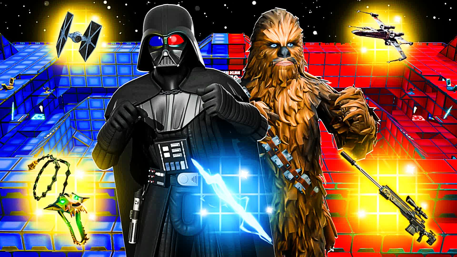 SUPER STAR WARS RED VS BLUE🔴🔵 1558-5241-2677 by crzymaps - Fortnite ...