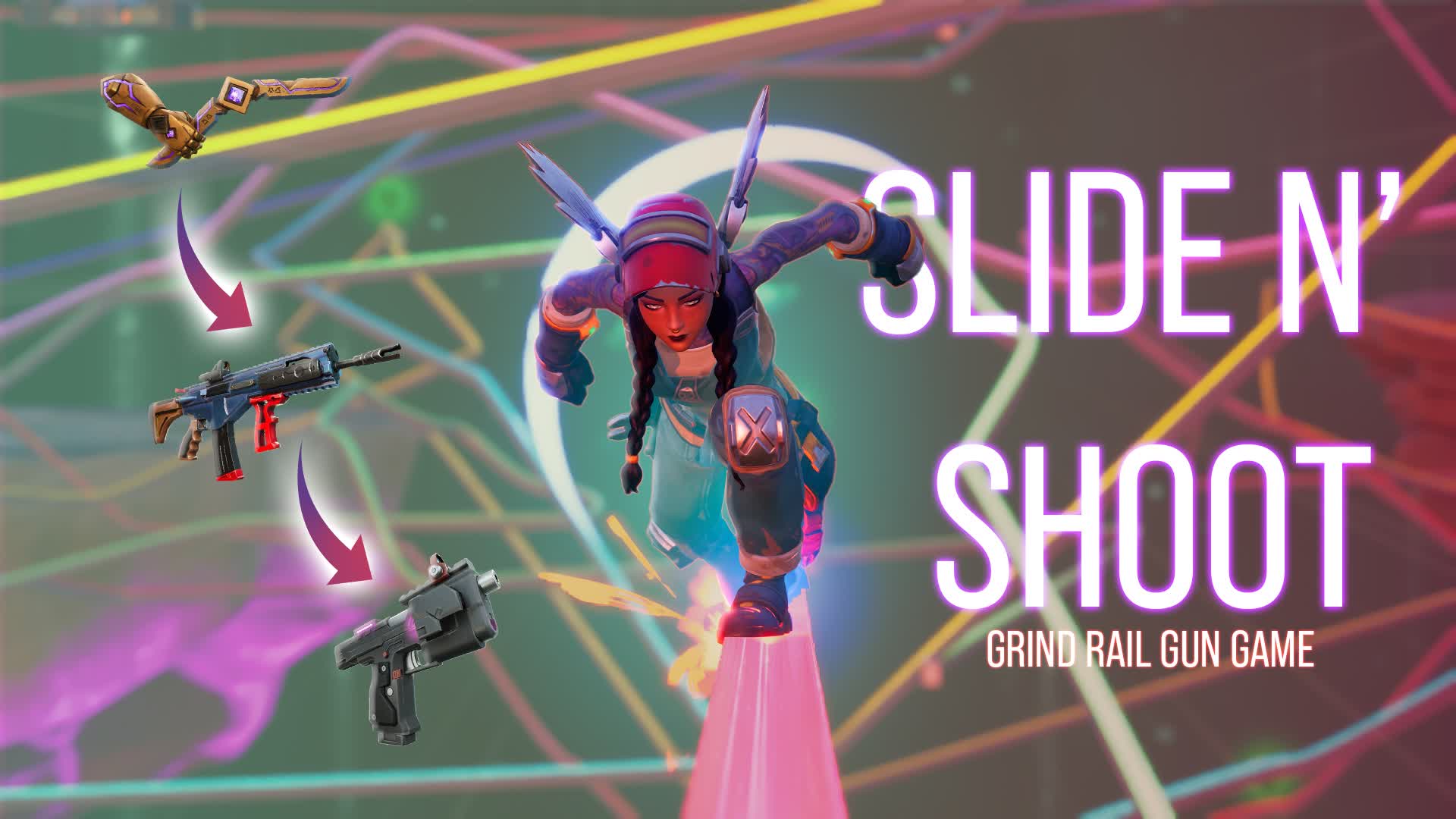 🏁 SLIDE N' SHOOT 🏁 0737-7031-4814 by itsleite - Fortnite Creative Map Code - Fortnite.GG