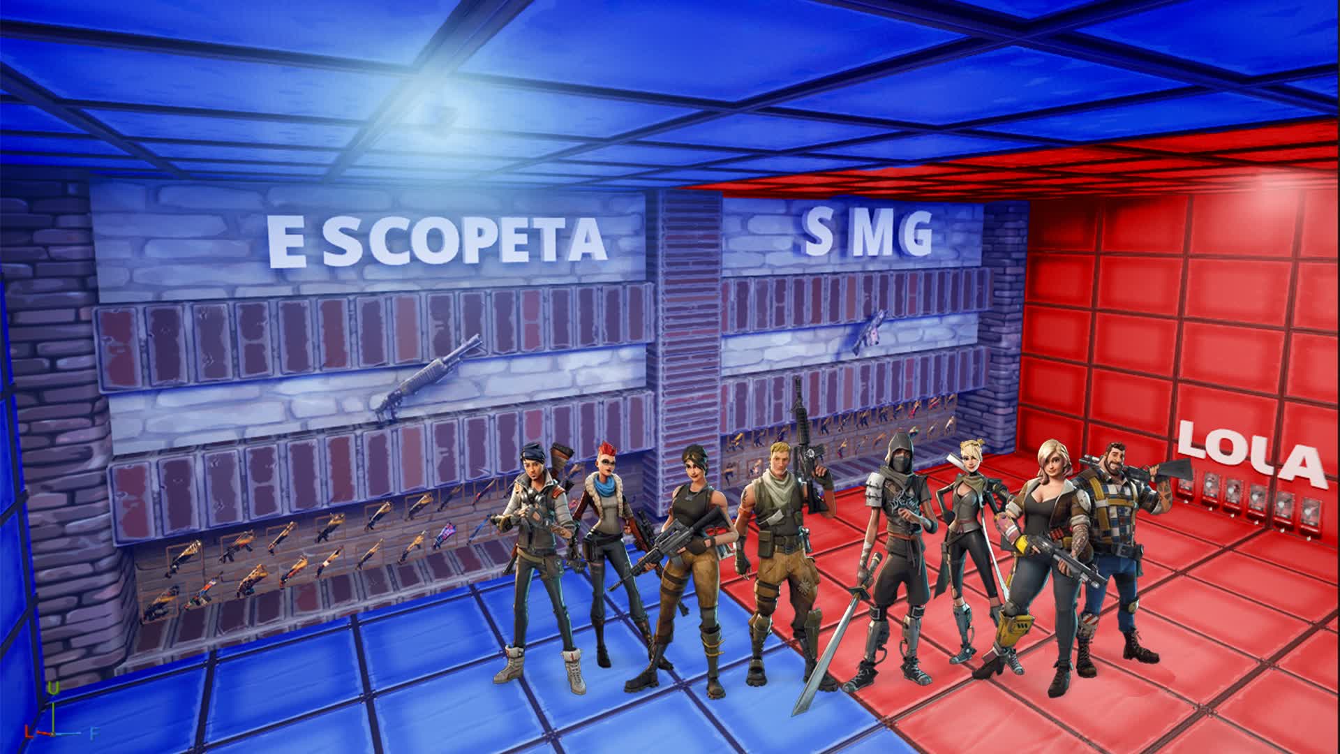 Red Vs Blue FE 1479-6118-2093 by vettorecreate - Fortnite Creative Map ...