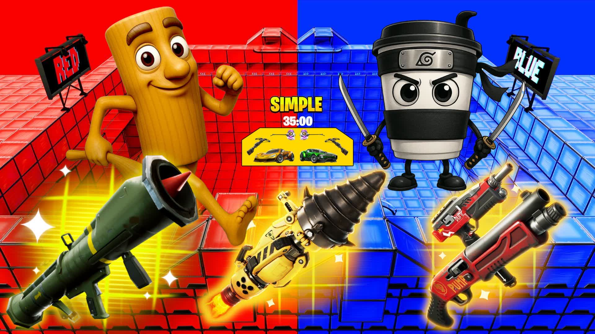 🧠 MEGA BRAINROT RED VS BLUE 🔴🔵 8893-3717-8009 by xptrendmap - Fortnite ...