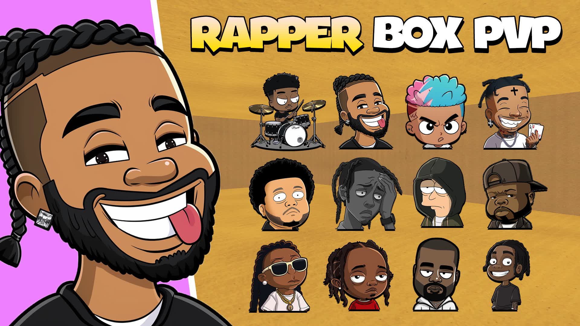 🎤 RAPPERS BOX PVP 📦 5052-2031-7449 by shurky.srk - Fortnite Creative ...