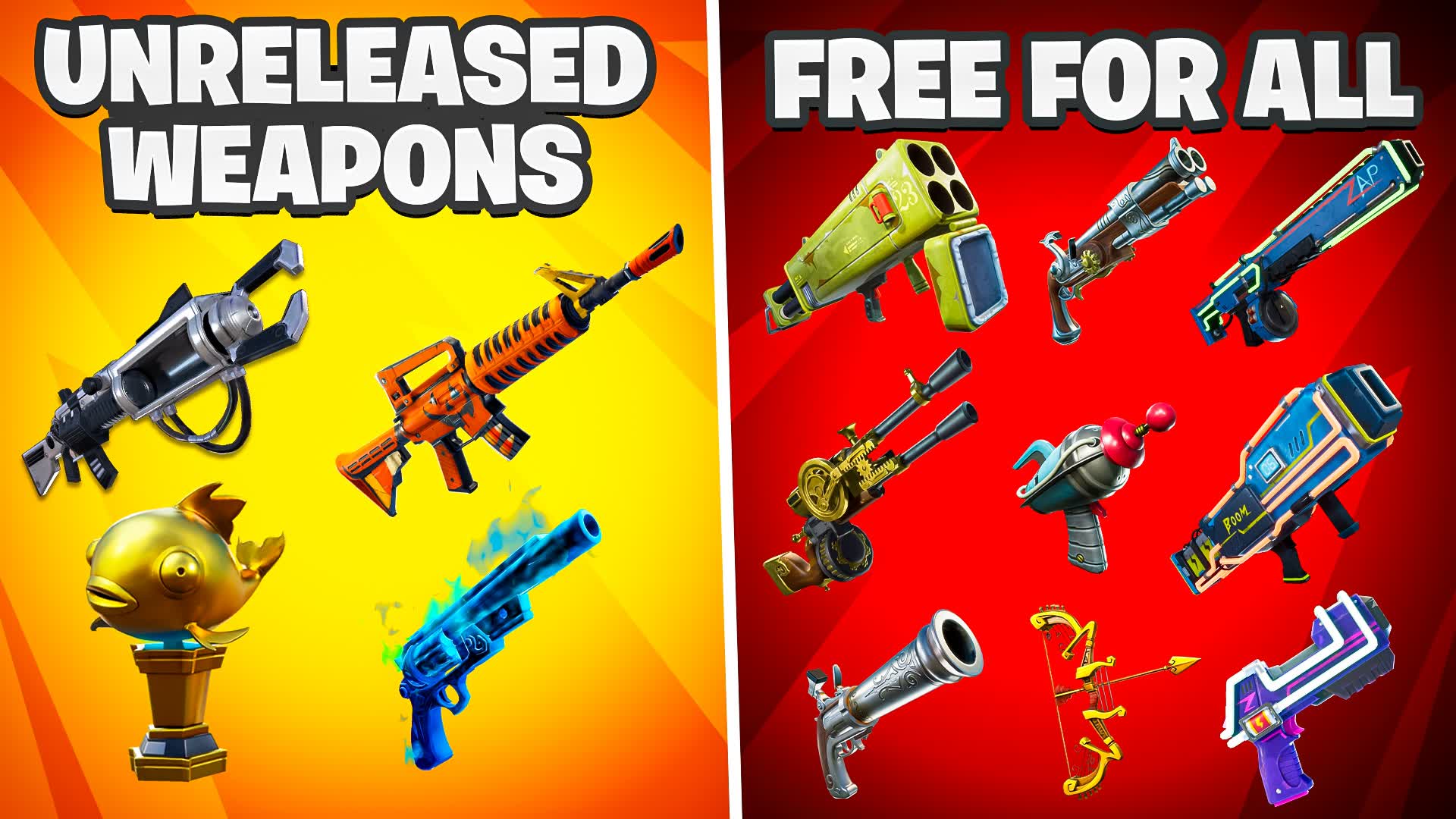 🆕ALL WEAPONS & ITEMS FFA🆕 2787-8401-0318 by smalczyk - Fortnite Creative Map Code - Fortnite.GG