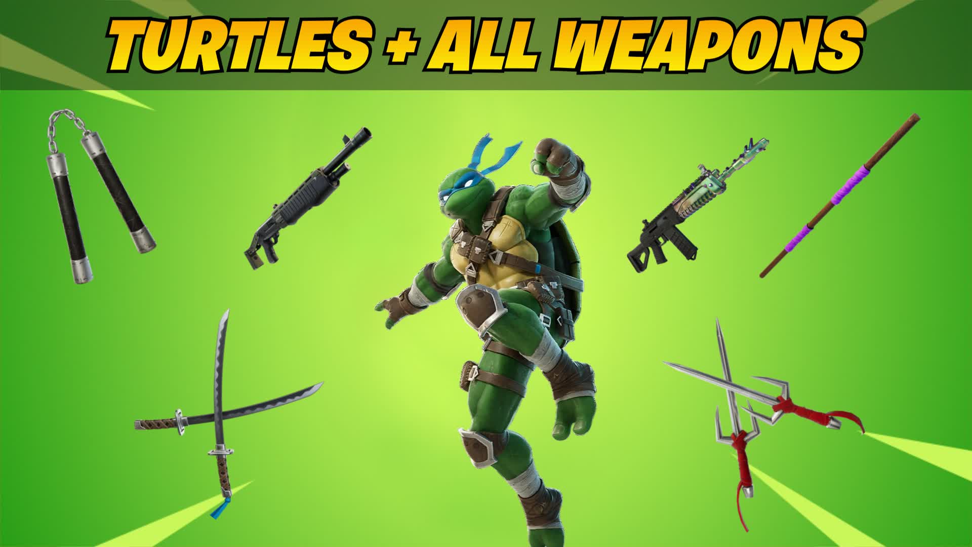 TMNT ALL WEAPONS - FREE FOR ALL 3266-9051-0516 by paolixfn - Fortnite ...