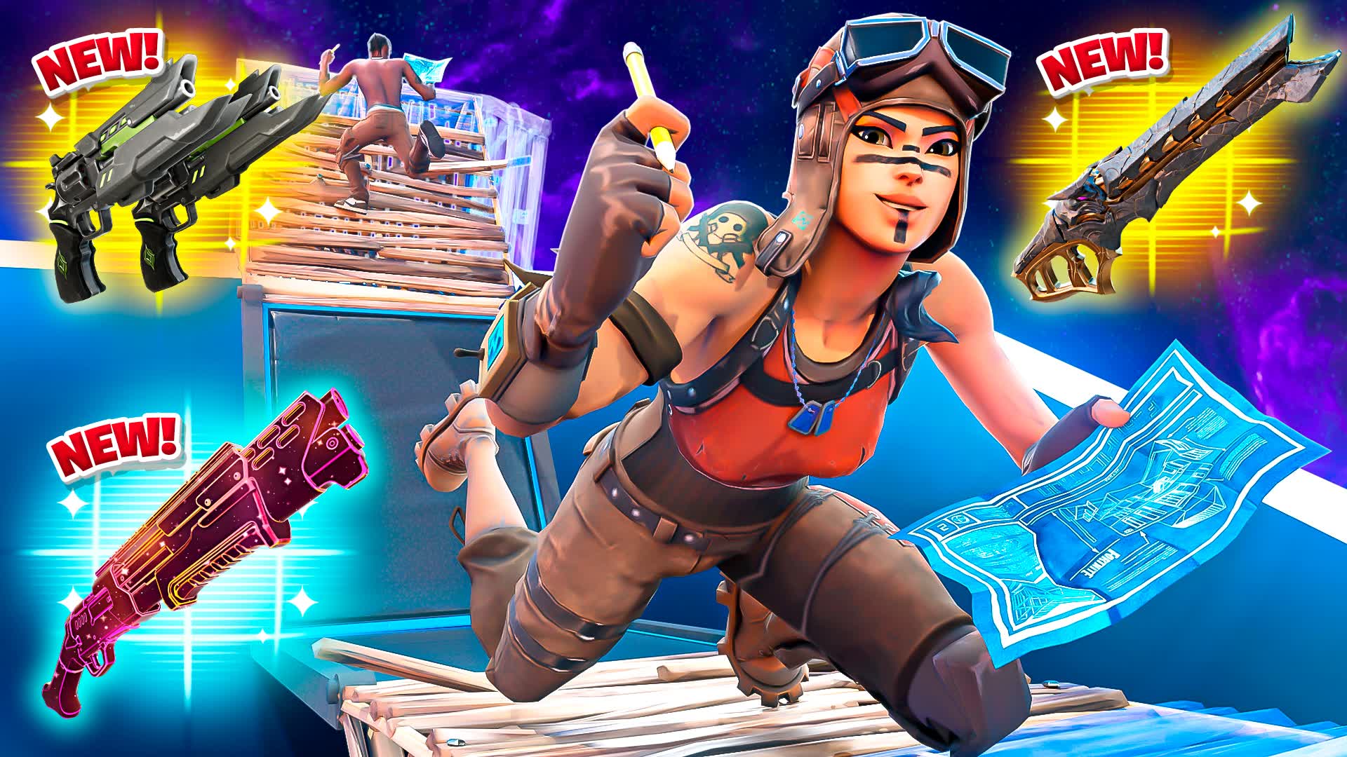 1V1 WITH ALL NEW GUNS 3848-3557-4853 by possoxd - Fortnite Creative Map Code - Fortnite.GG