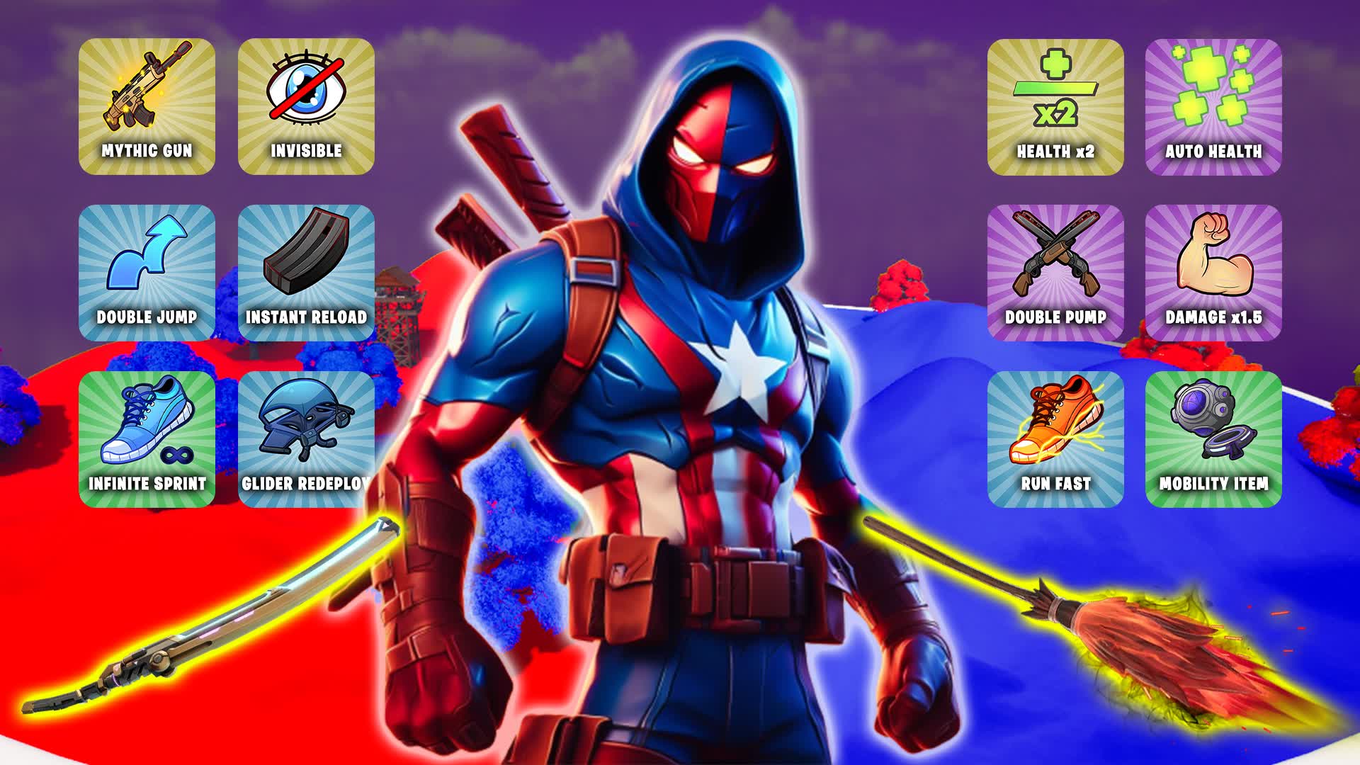 RED VS BLUE ISLAND 🆕🔴🔵 9437-2000-2747 by wazz - Fortnite Creative Map ...