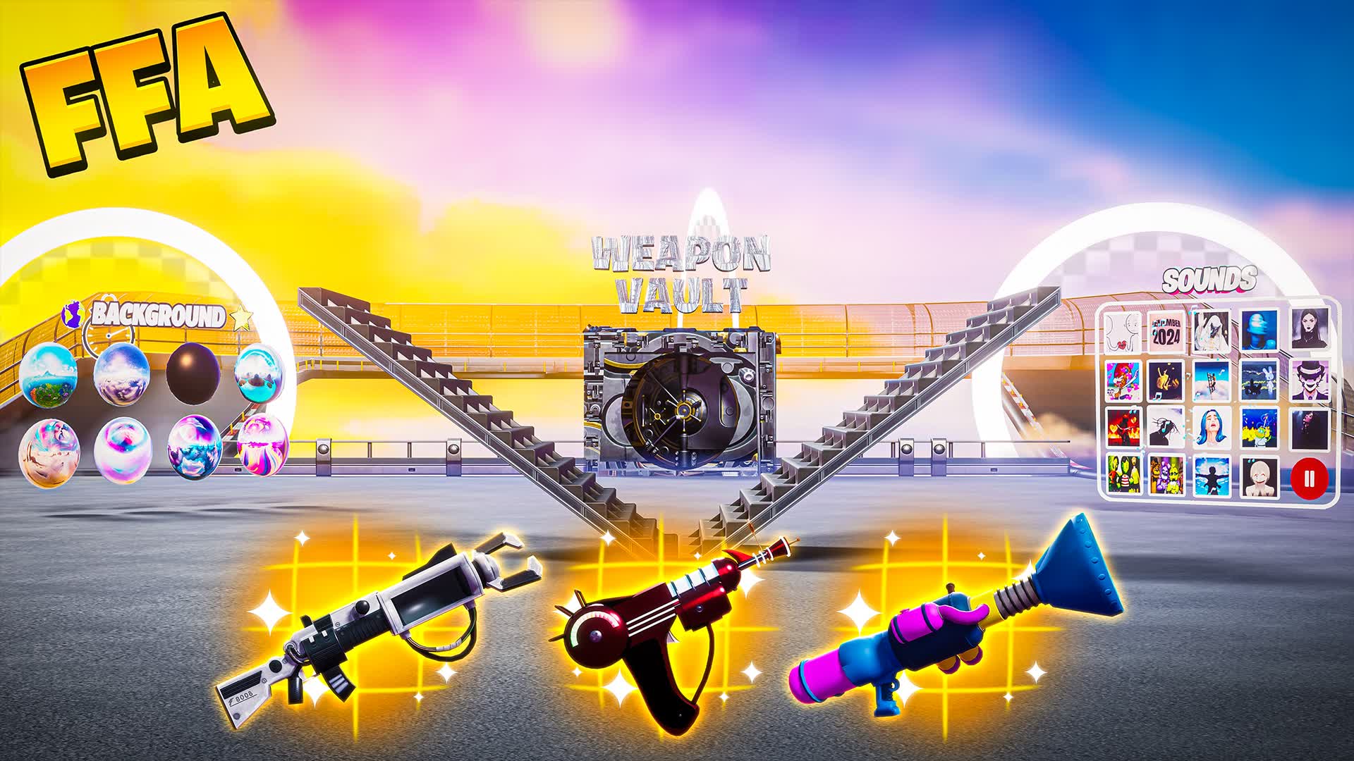 ALL GUNS - FFA 4199-6745-1702 by fortchamp - Fortnite Creative Map Code - Fortnite.GG