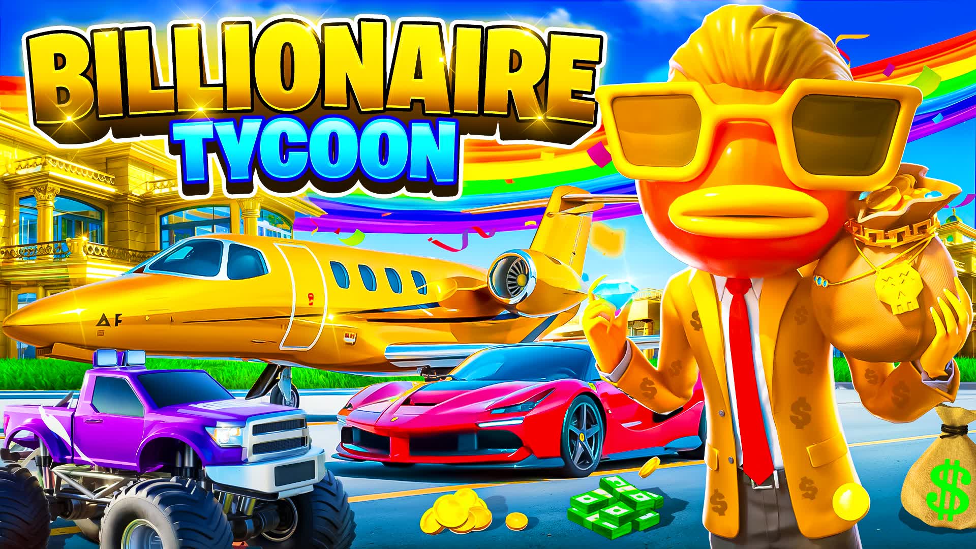 BILLIONAIRE TYCOON 💸 6176-4087-6516 by kjwgames - Fortnite Creative Map ...