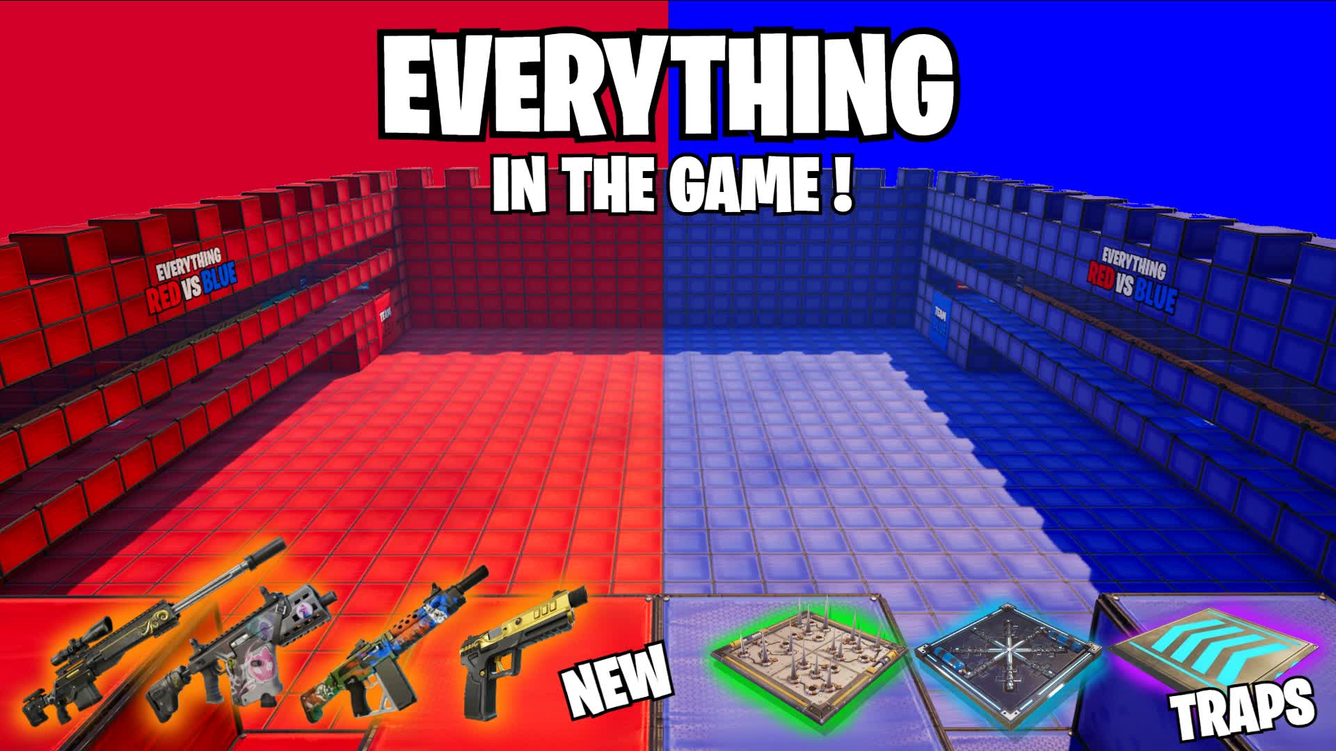 Everthing Red vs Blue - 1952-9193-3072 | Fortnite Zone