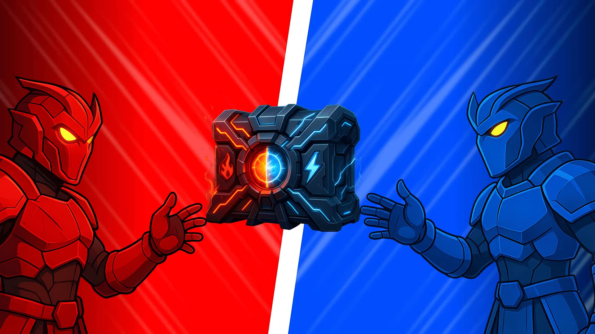 RED VS BLUE POWER VAULT 🔴🔵 1545-8177-9174 by freshstatue - Fortnite ...