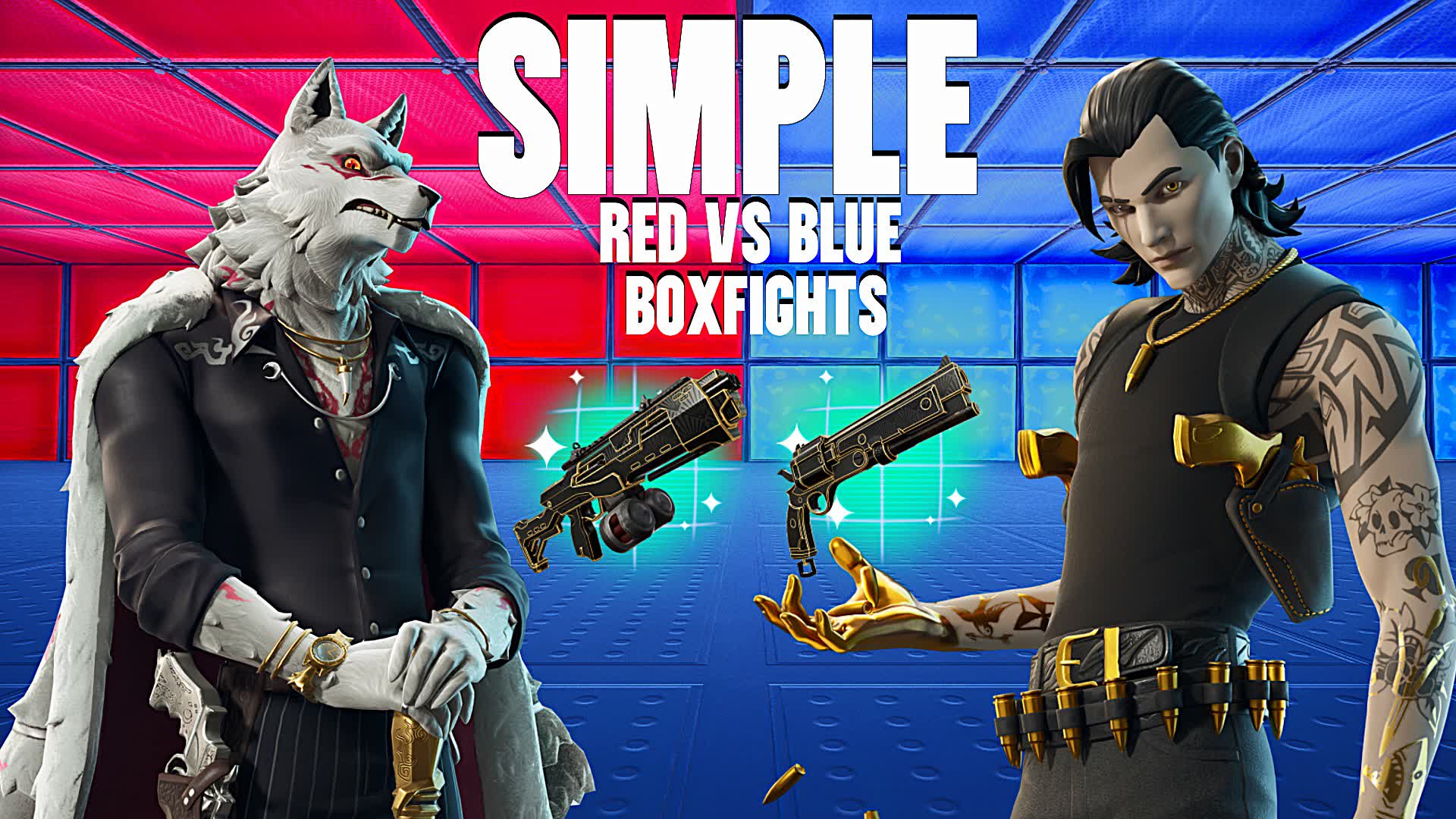 SIMPLE RED VS BLUE BOXFIGHTS 🔴🔵 0523-5929-9836 by 78tx - Fortnite ...