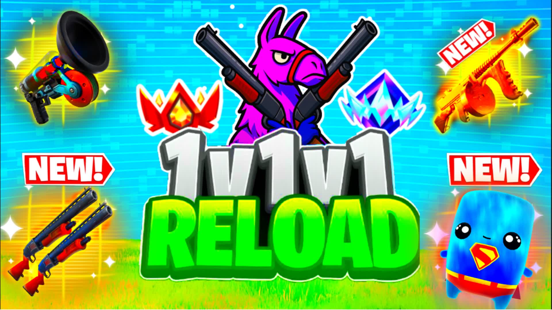MEGA 1V1V1 RELOAD PVP - FREE FOR ALL 0842-7165-5108 by reloadking - Fortnite Creative Map Code ...