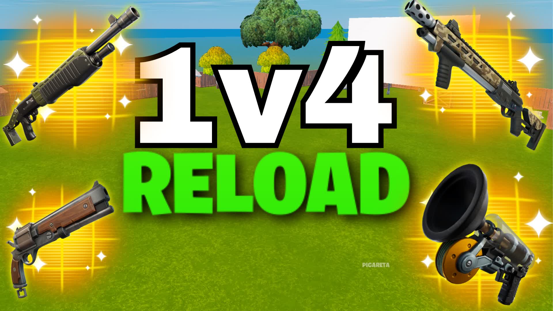 1v4 RELOAD 7424-3656-7508 by falamaxo4 - Fortnite Creative Map Code - Fortnite.GG