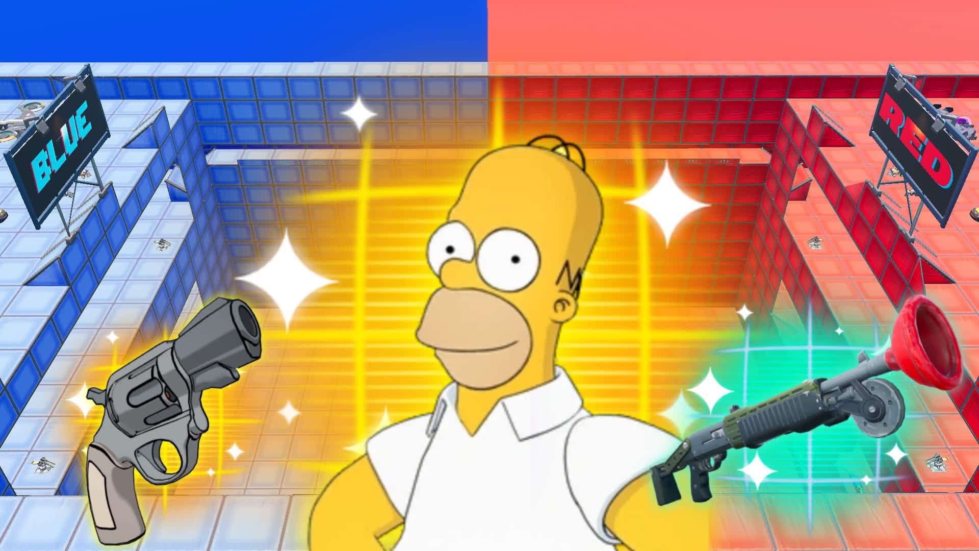 SIMPSON ROT GEGEN BLAU 🔴🔵 AFLM 5205-8613-5956 von aflm – Fortnite