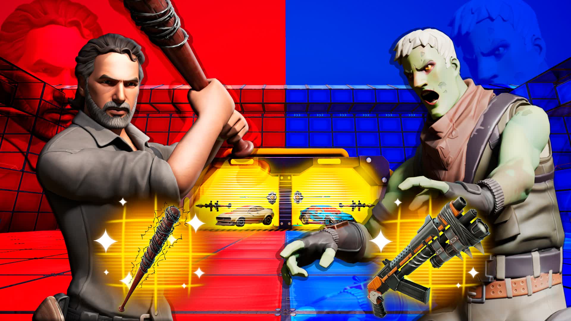 INSANE 🧟WALKERS 🔴RED VS BLUE🔵 FFA 2741-4016-8416 by rhstudios ...