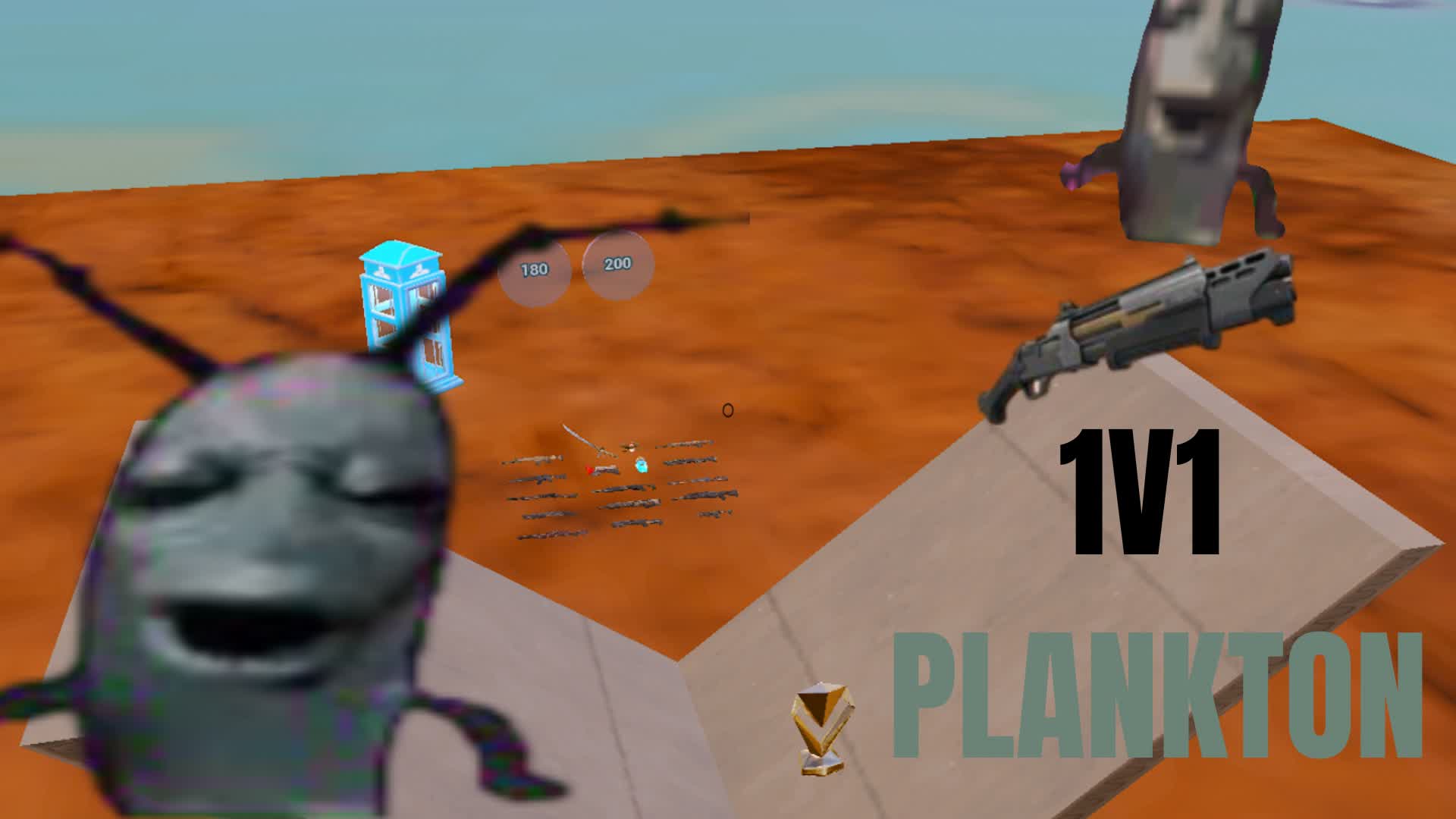 Plankton 1v1 Meme 5089-7943-7064 by notgiuseppe - Fortnite Creative Map Code - Fortnite.GG