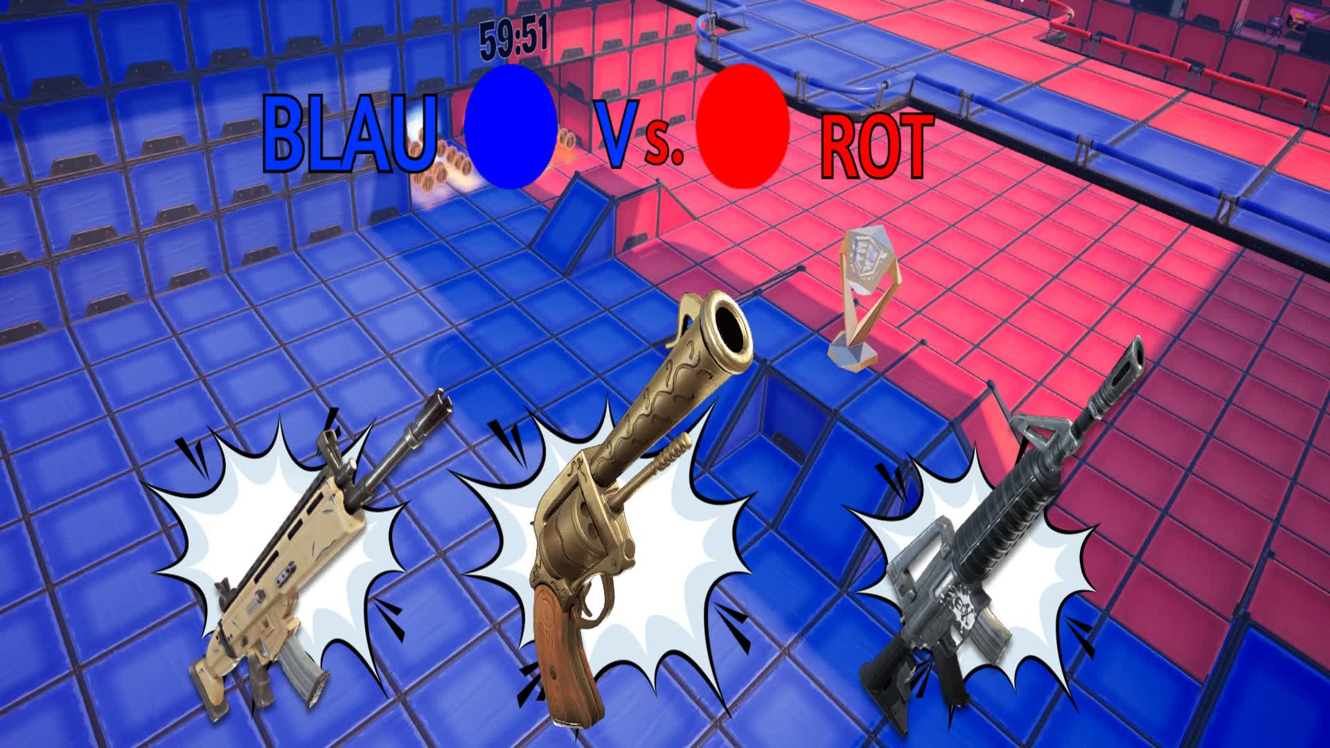 Rot vs. Blau 2424-4032-6071 by w_boy - Fortnite Creative Map Code - Fortnite.GG