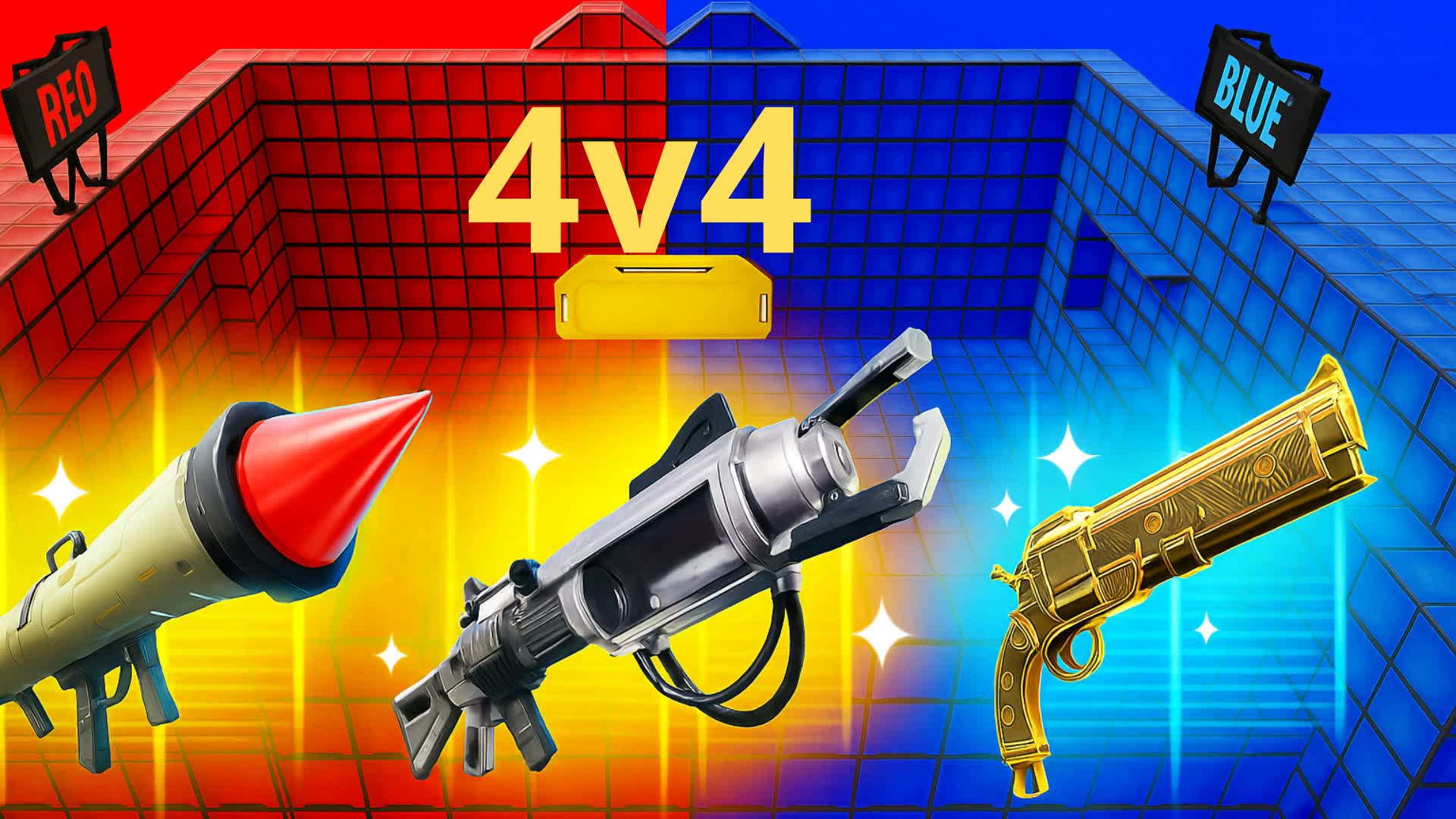 CRAZY RED VS BLUE 🔴🔵 4V4 5497-3770-6095 by hkk567 - Fortnite