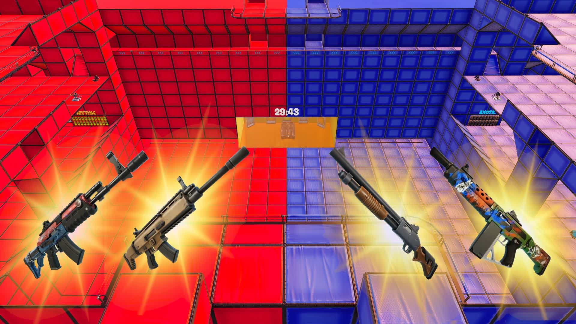 MEGA RED VS BLUE 🔴🔵 4186-3666-3591 by guayando - Fortnite Creative Map ...