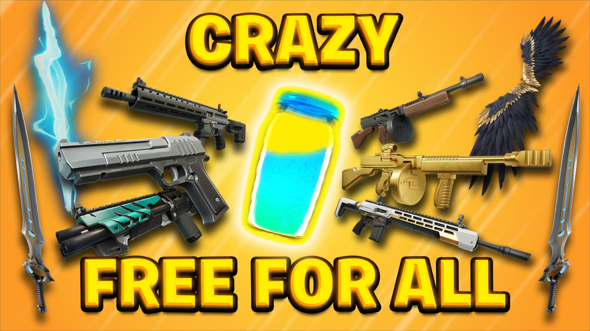 CRAZY FREE FOR ALL 6296-4605-3094 by thestudio - Fortnite Creative Map ...