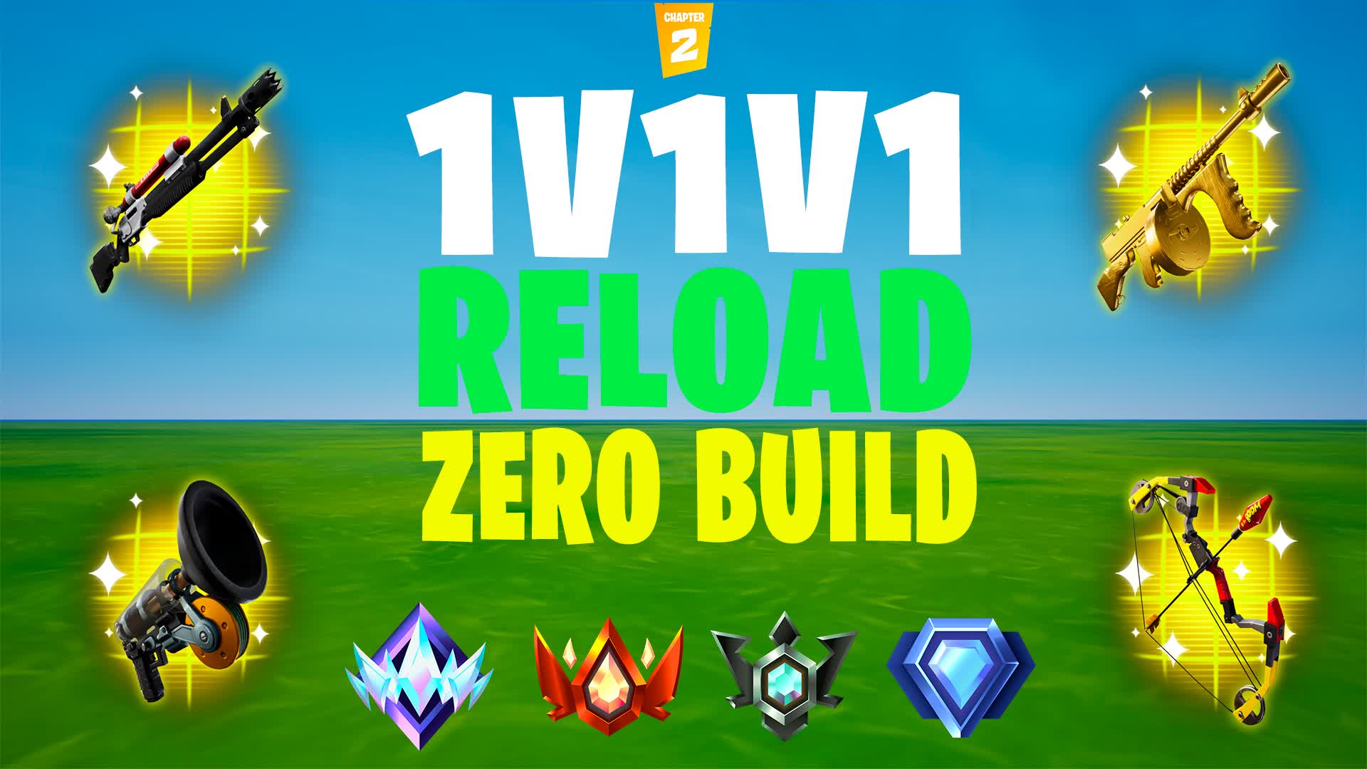 1V1V1 ZERO BUILD RELOAD RANKED 7322-9511-4449 by idg - Fortnite