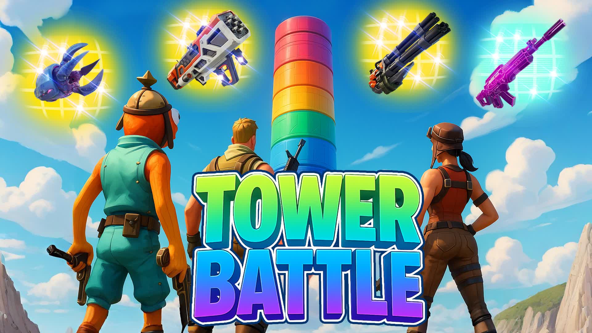 Tower Battle⛩️🚀🥊 2866-9972-9558 by pixelmap - Fortnite