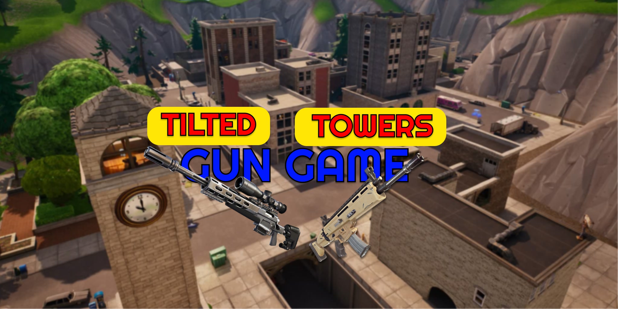 GUN GAME ONE SHOT 🔫 TILTED TOWERS 6485-7588-6447 by j0kub - Fortnite Creative Map Code - Fortnite.GG