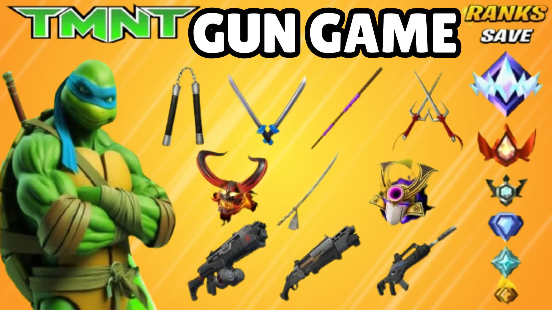 TMNT GUNGAME 1732-9209-4202 by asom - Fortnite Creative Map Code - Fortnite.GG