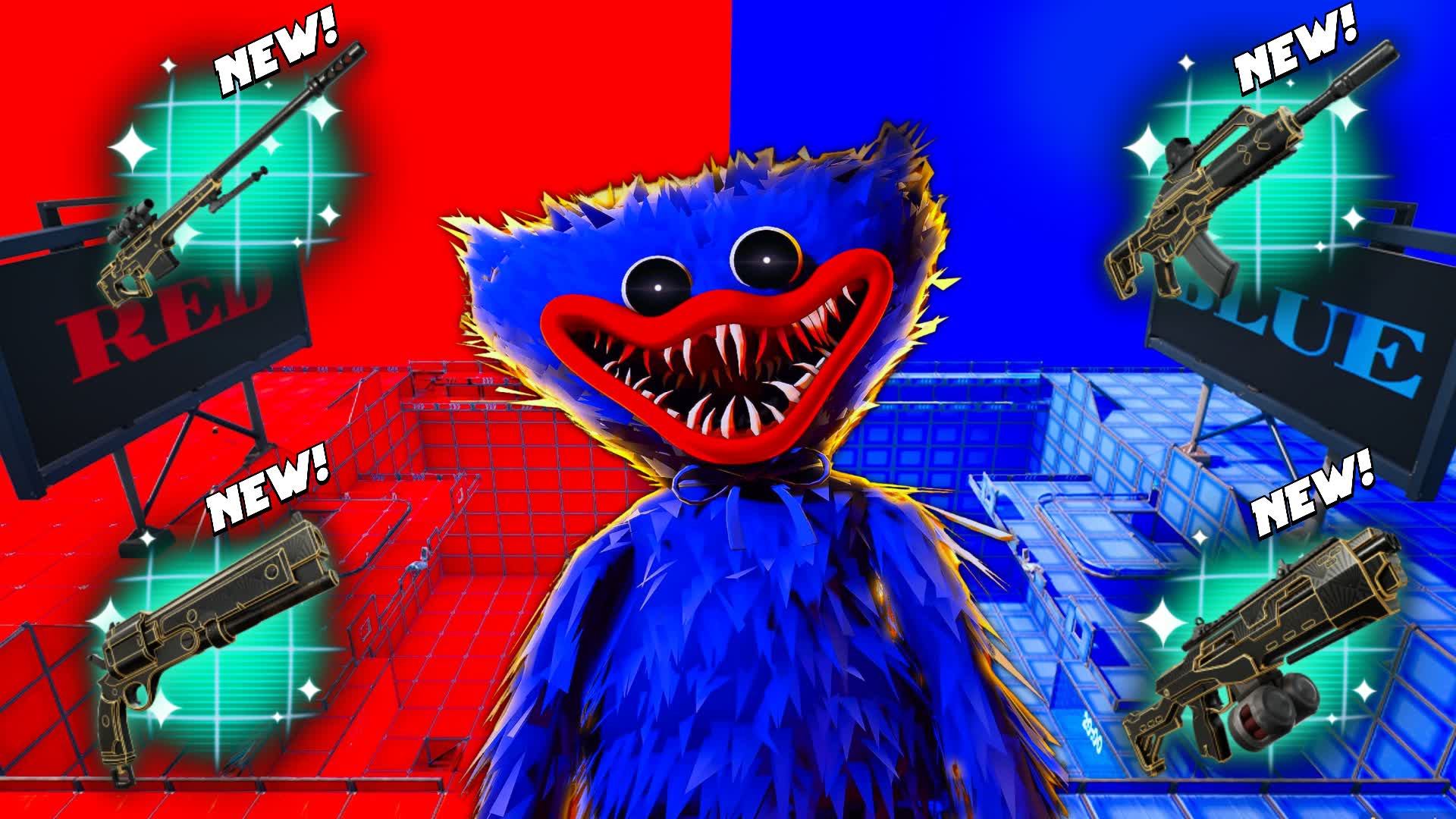 POPPY RED VS BLUE PLAY TIME 🔴🔵 2322-1122-4965 by r33d7 - Fortnite ...