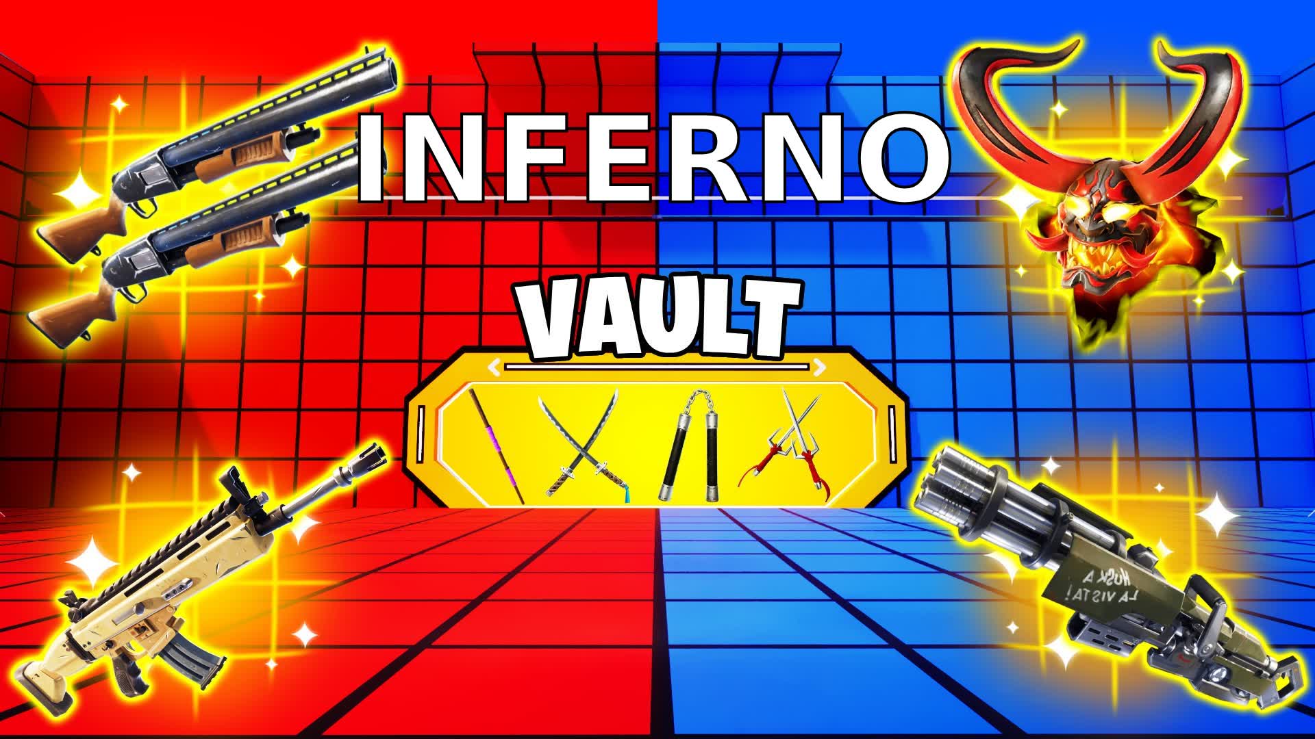 🔴🔵RED VS BLUE INFERNO🔴🔵 8201-5460-6385 by gabixo - Fortnite Creative ...
