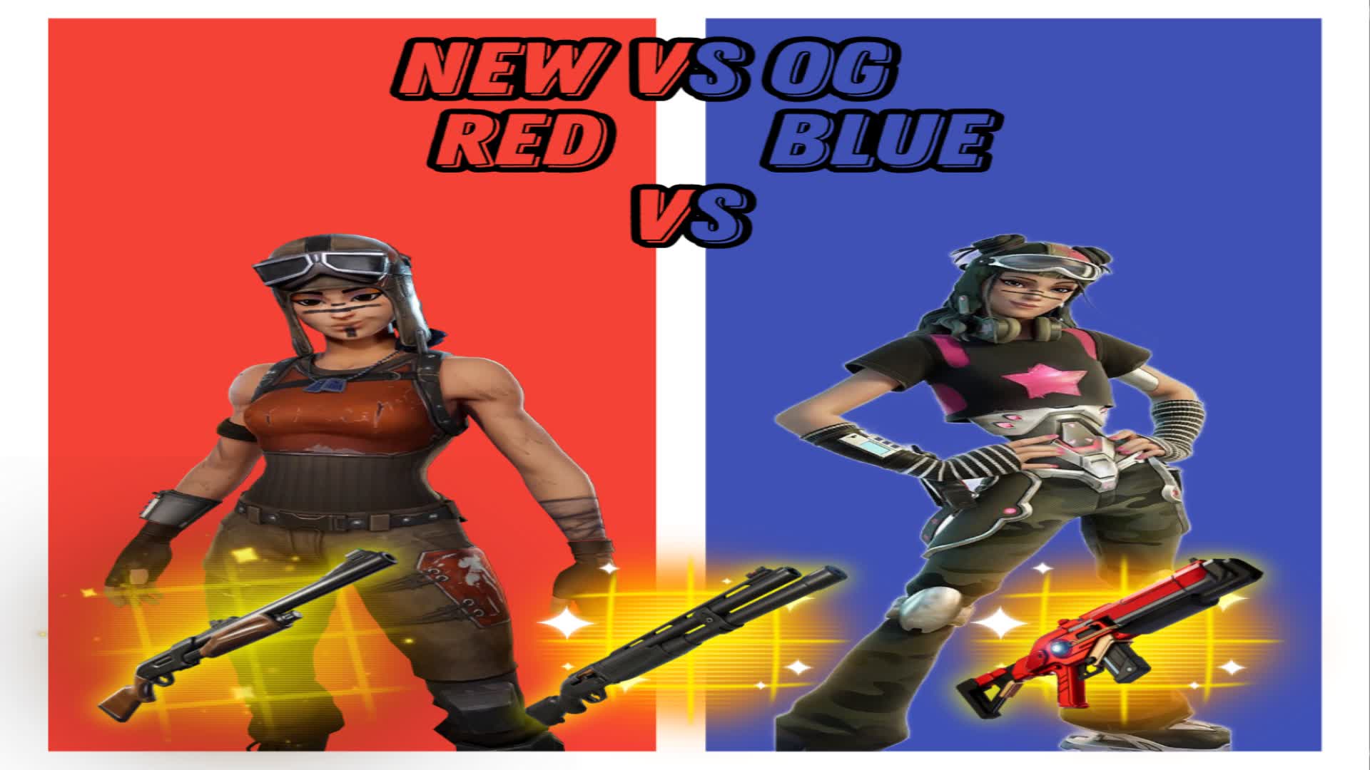 😱New vs OG😱🐟🦞 red vs blue 0850-4386-8119 by threethree - Fortnite ...