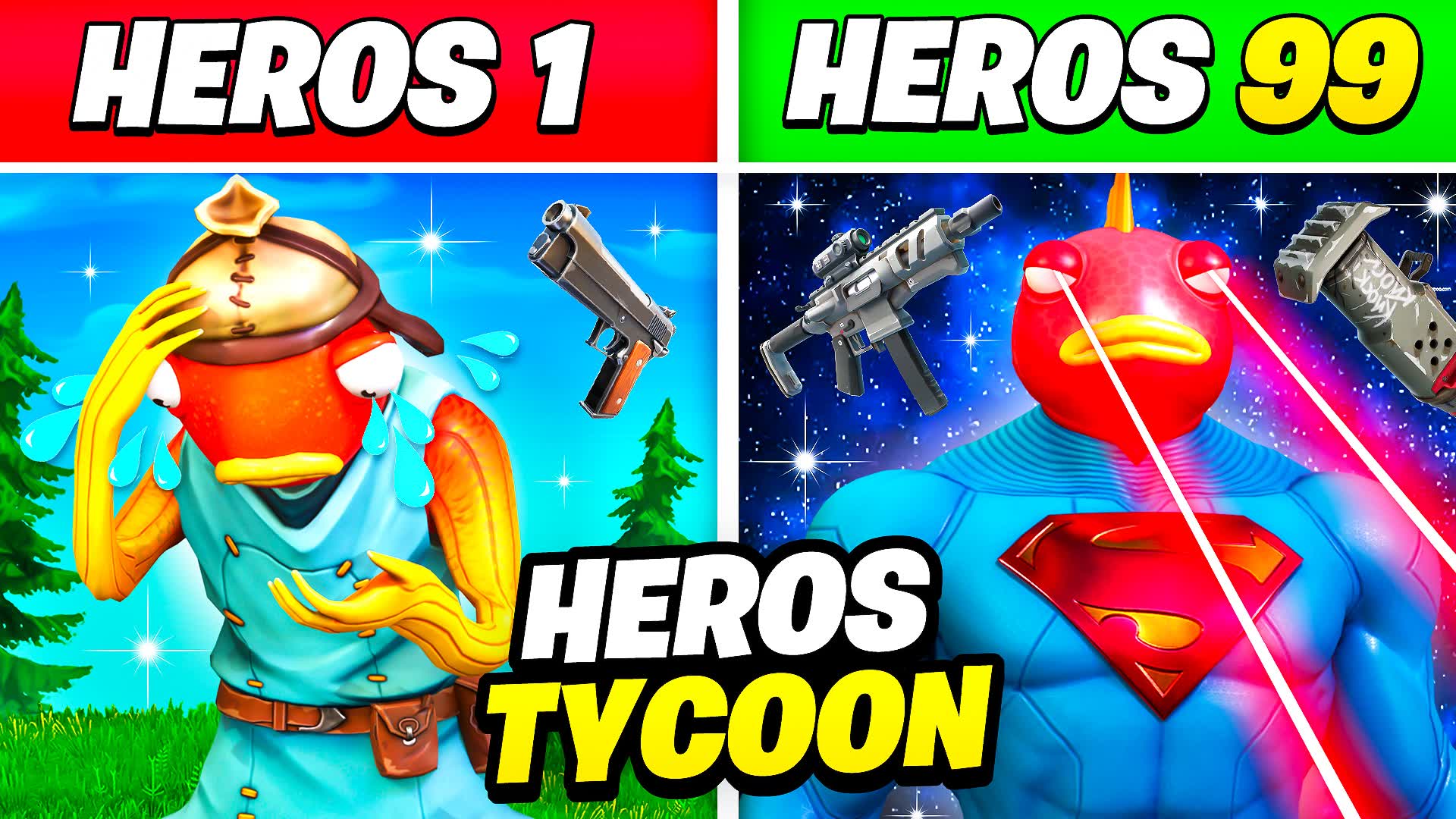 🦸‍♂️HEROES TYCOON FFA 6154-5231-9358 by zap - Fortnite Creative Map Code - Fortnite.GG