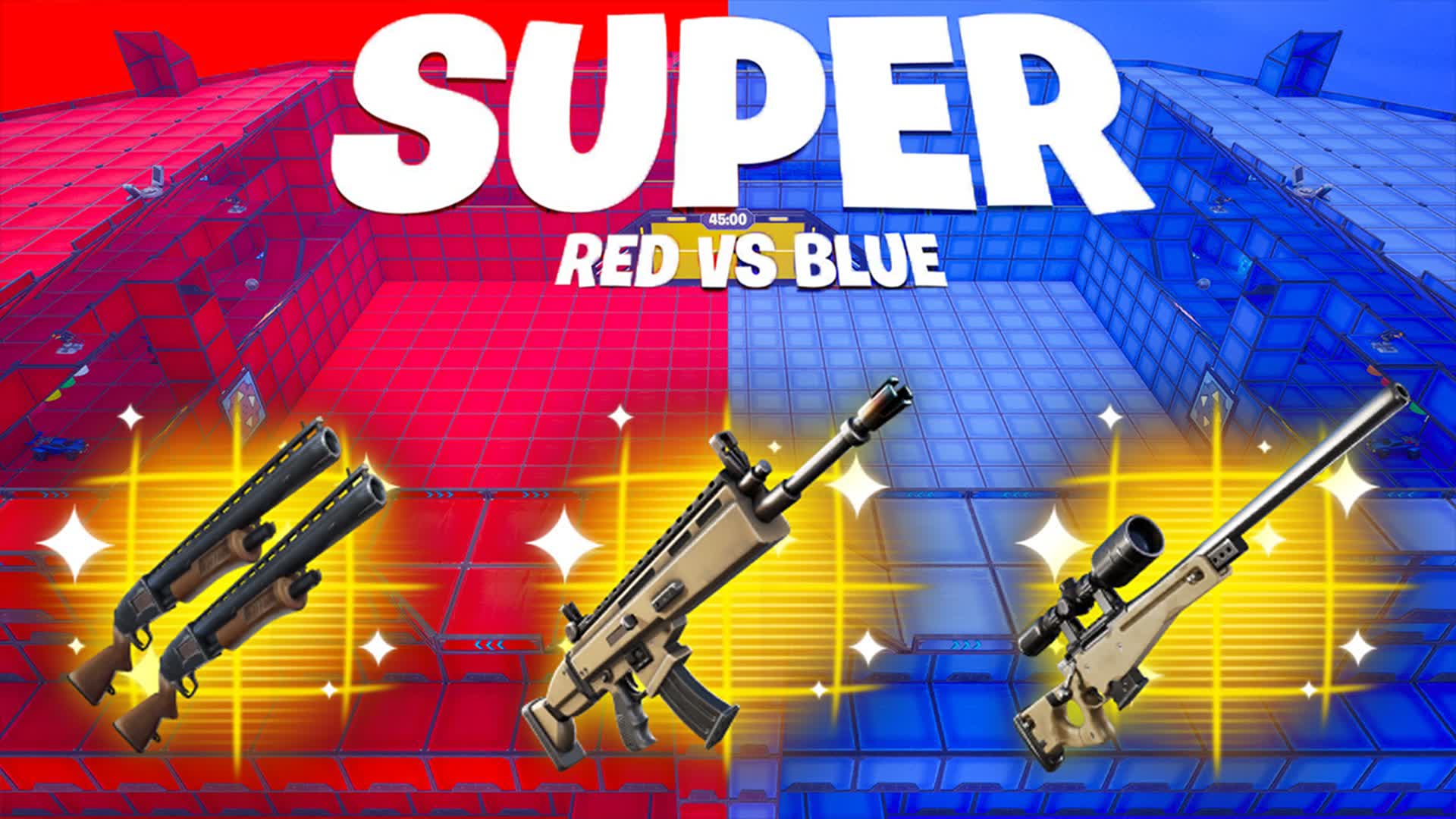 SUPER RED VS BLUE 🔴🔵 6919-5679-3152 by regalohoy - Fortnite Creative ...