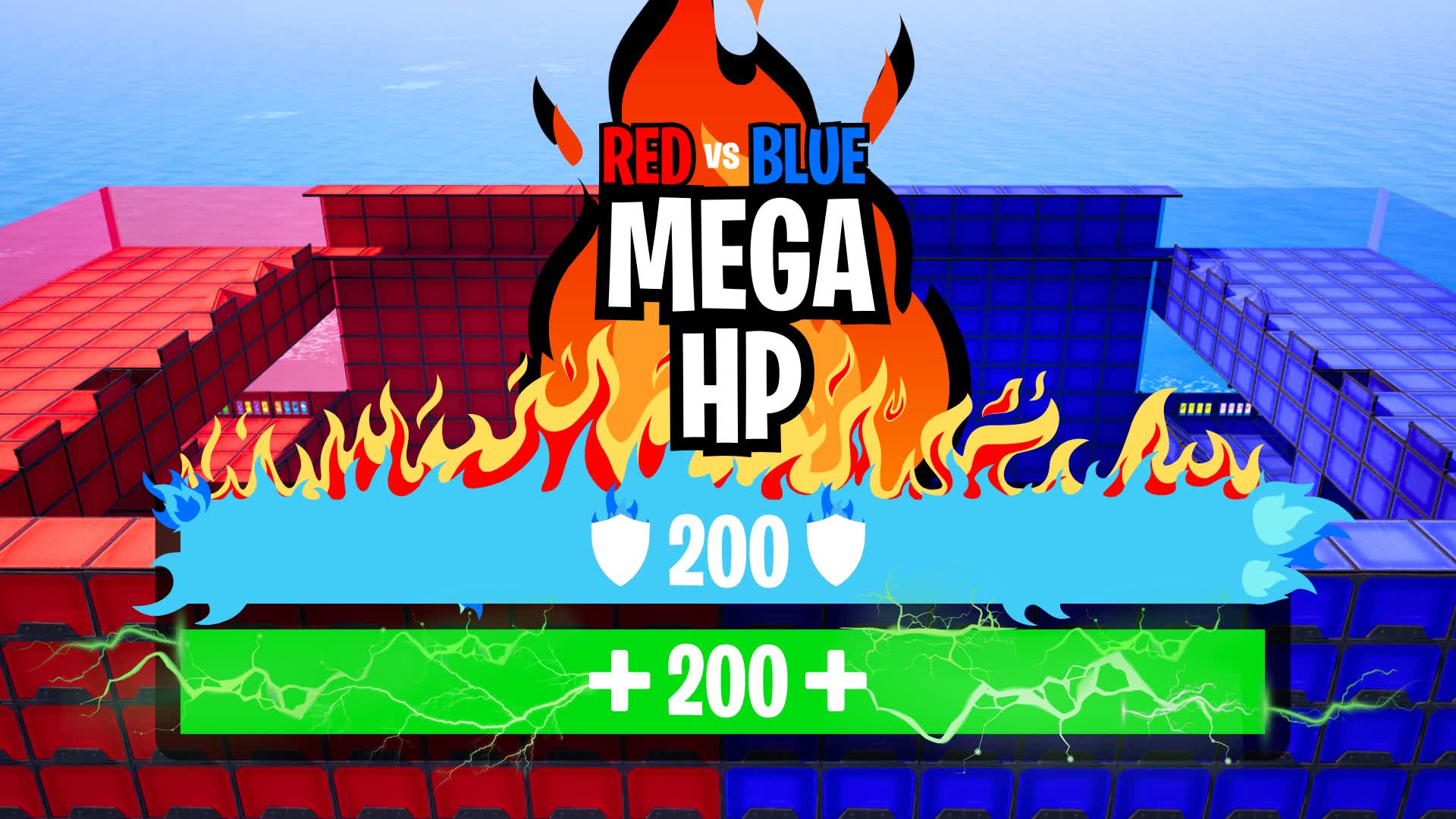 MEGA HP: Red vs Blue 4330-8336-7914 by johnnyblueprint - Fortnite ...