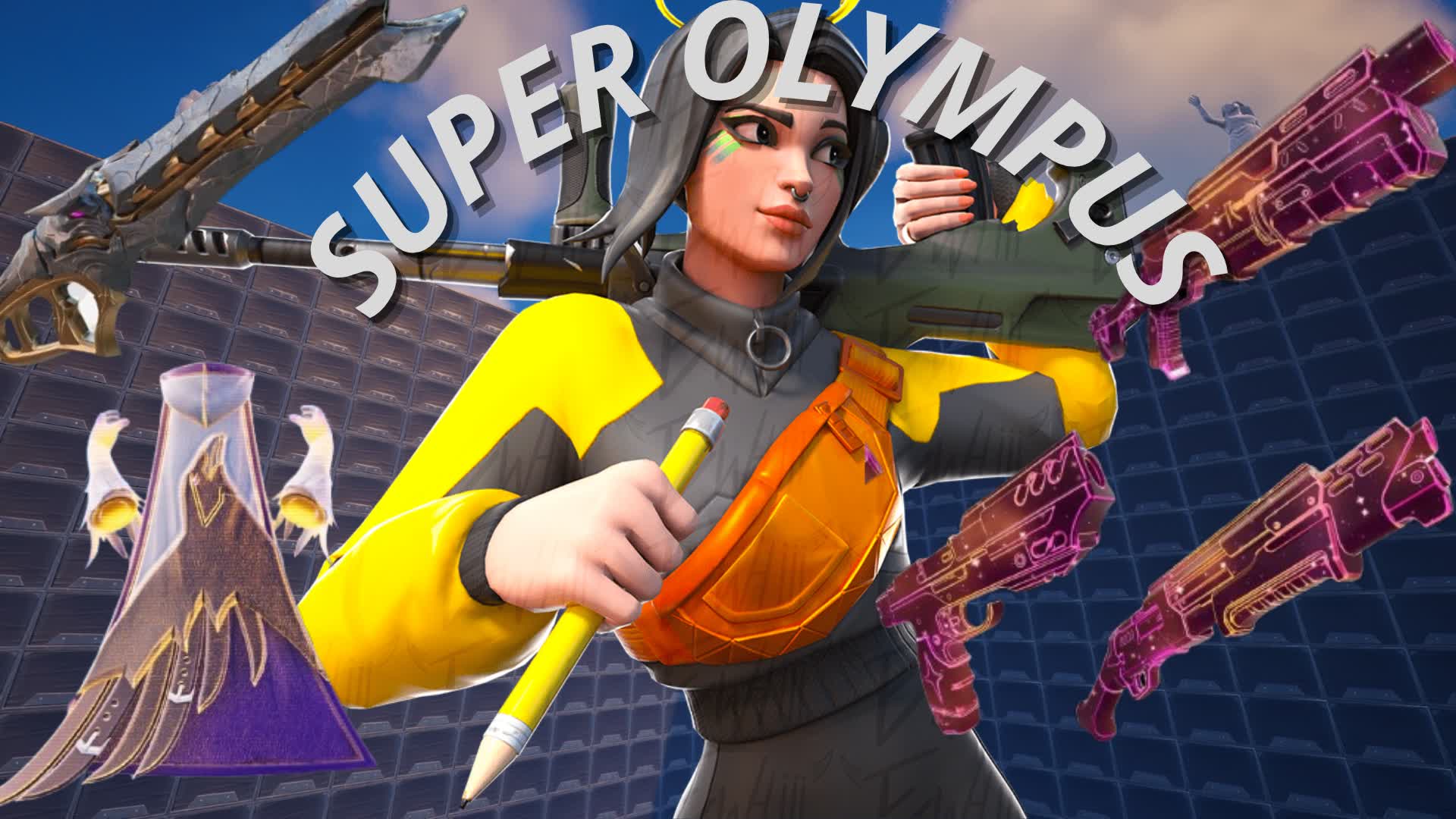 SUPER OLYMPUS🚨FREE FOR ALL🚨ALL GUNS 8871-1732-5160 by yaleko - Fortnite Creative Map Code ...