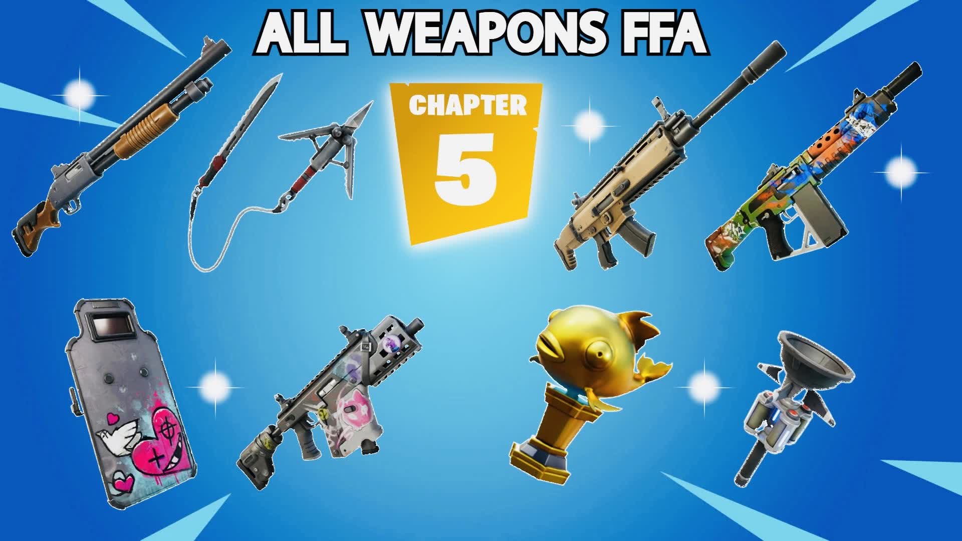 🔥 CHAPTER 5 WEAPONS - FFA 🔥 8247-4957-0614 من ابتكار zerrks - Fortnite