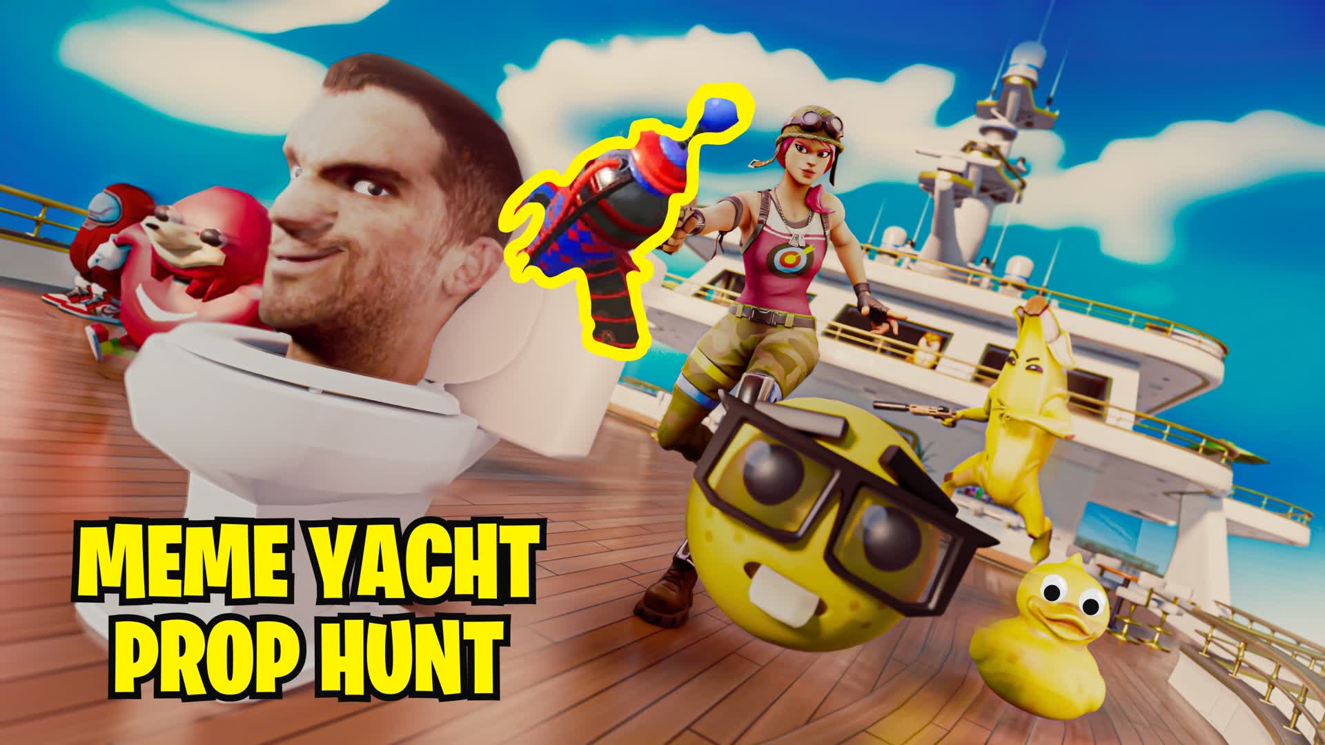 Meme Yacht - Prop Hunt 😂 5085-0699-9143 by zembix - Fortnite Creative ...
