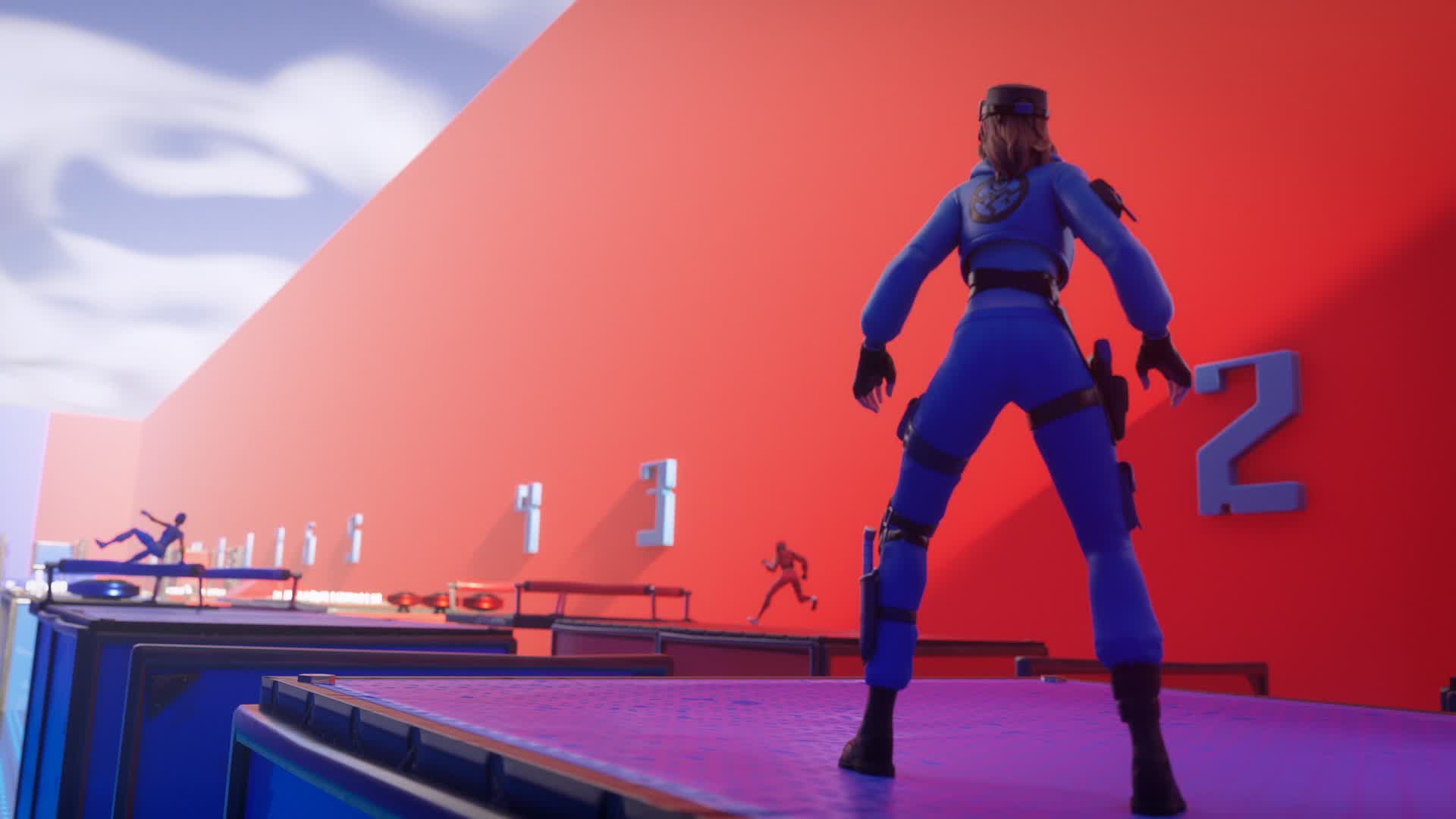 🔴Red VS Blue🔵 | 100 Level DeathRun 7440-0164-2827 by tsm_chuito ...