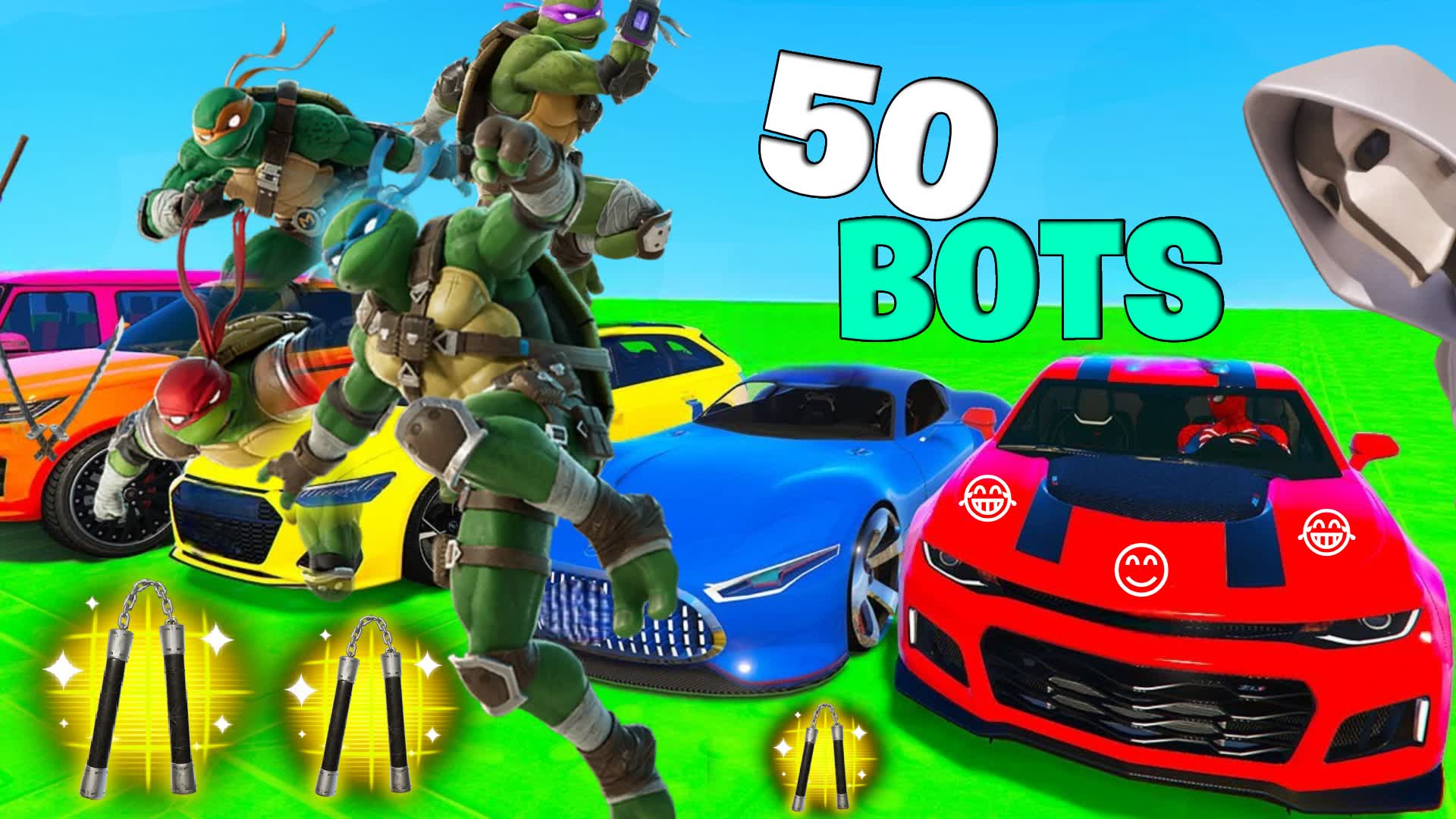 TMNT DRIVING 50 BOTS 0596-9437-7052 by enjoyerpol - Fortnite Creative ...
