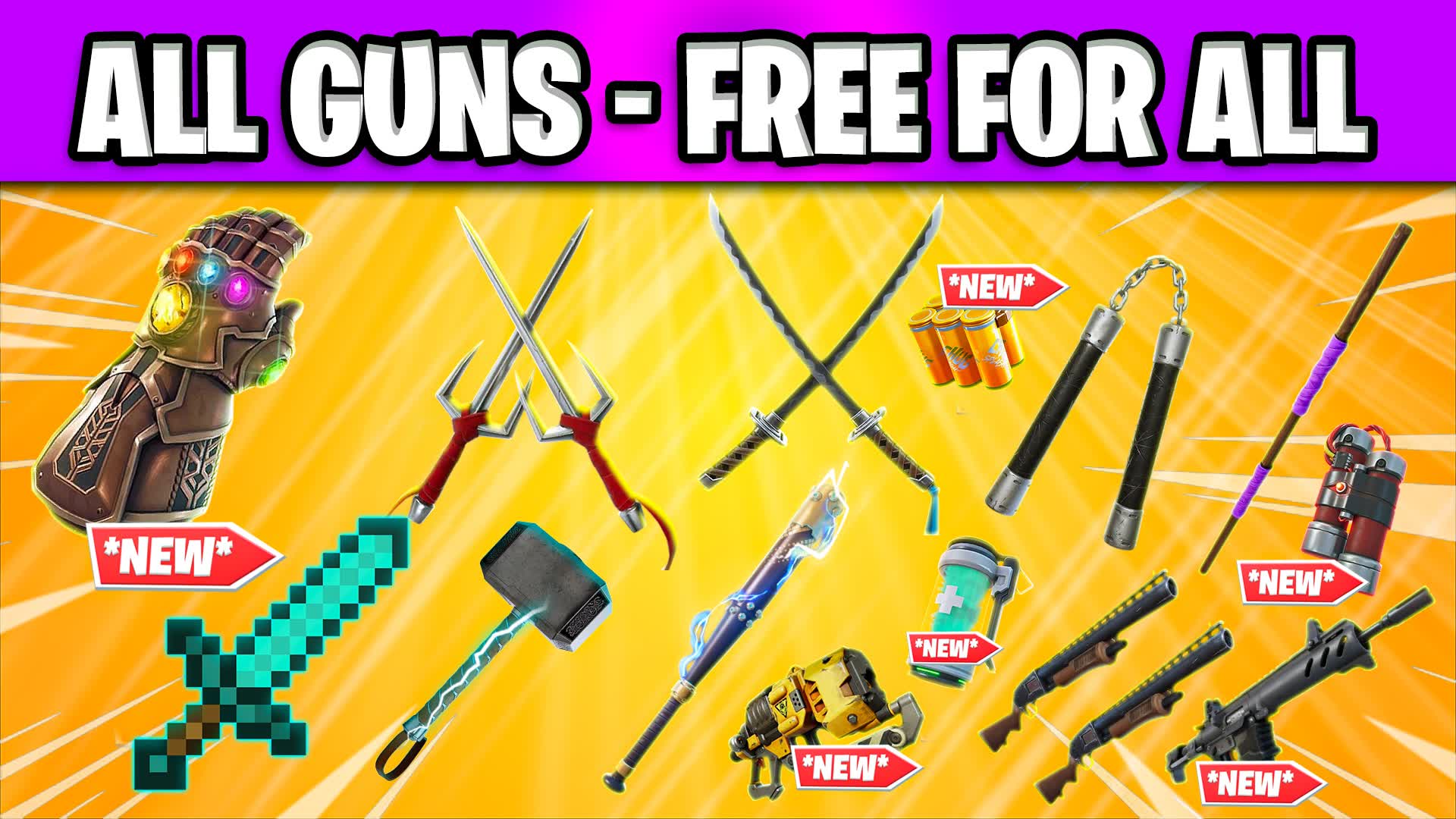 TMNT⭐ALL WEAPONS - FREE FOR ALL 2470-4956-5803 by 3xf - Fortnite ...