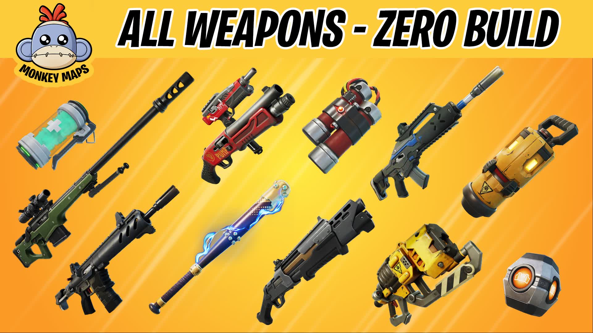 All Weapons - Zero Build 3125-5028-4953 par mrmonkeyfn - Fortnite