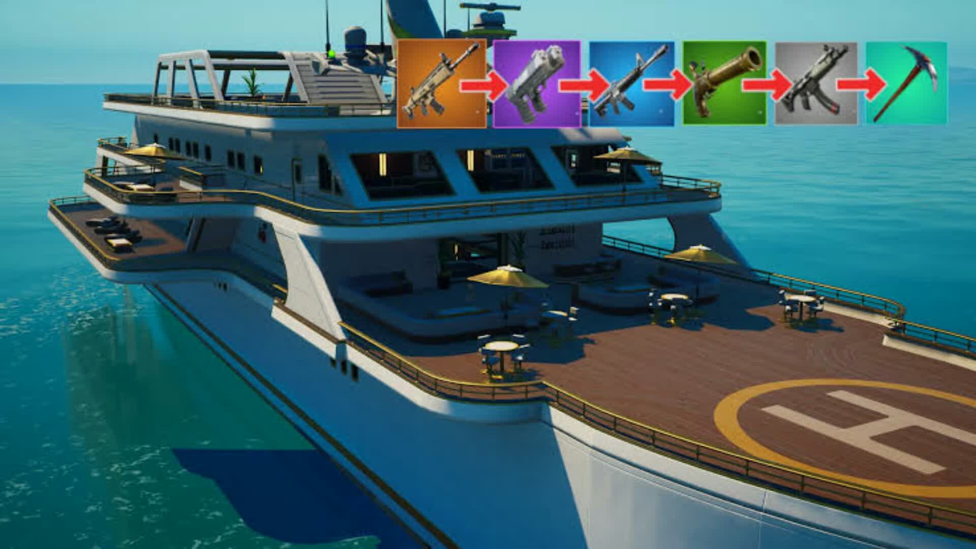 YACHT GUN GAME 9486-4352-1824 by CODE D8MAG - Fortnite.GG